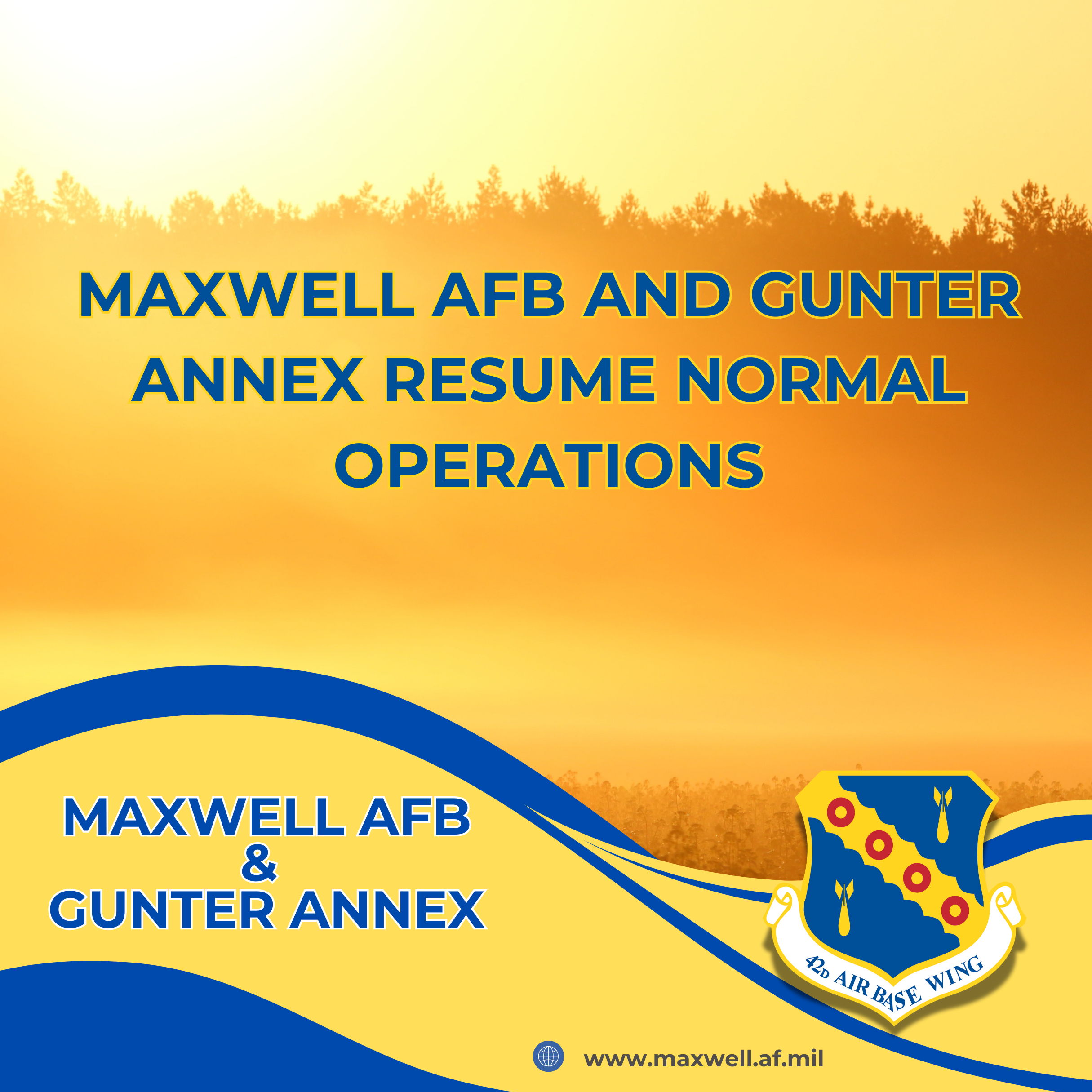 Base resumes normal operations after being hit by severe weather ...