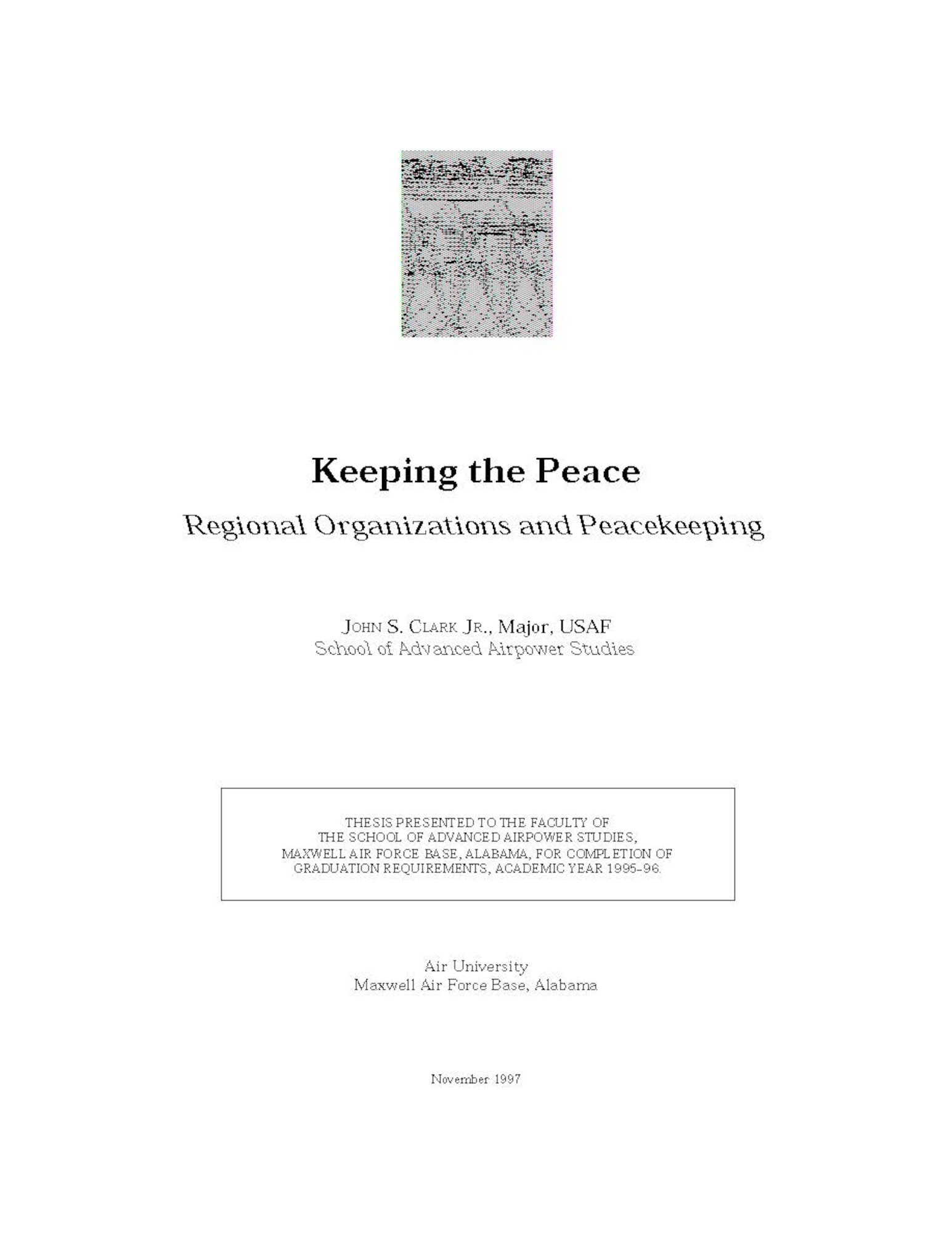 Keeping the Peace > Air University (AU) > Air University Press