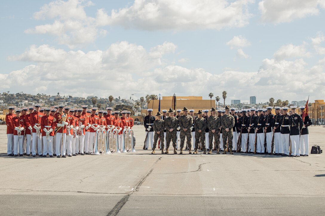 Battle Color Training Detachment Visit at MCRD San Diego