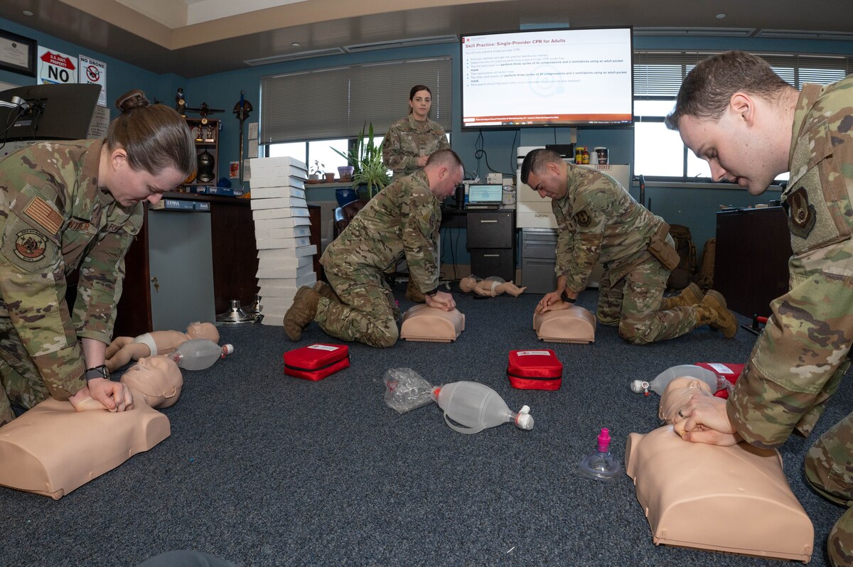 SFS defenders train in Basic Life Support > Hanscom Air Force Base ...