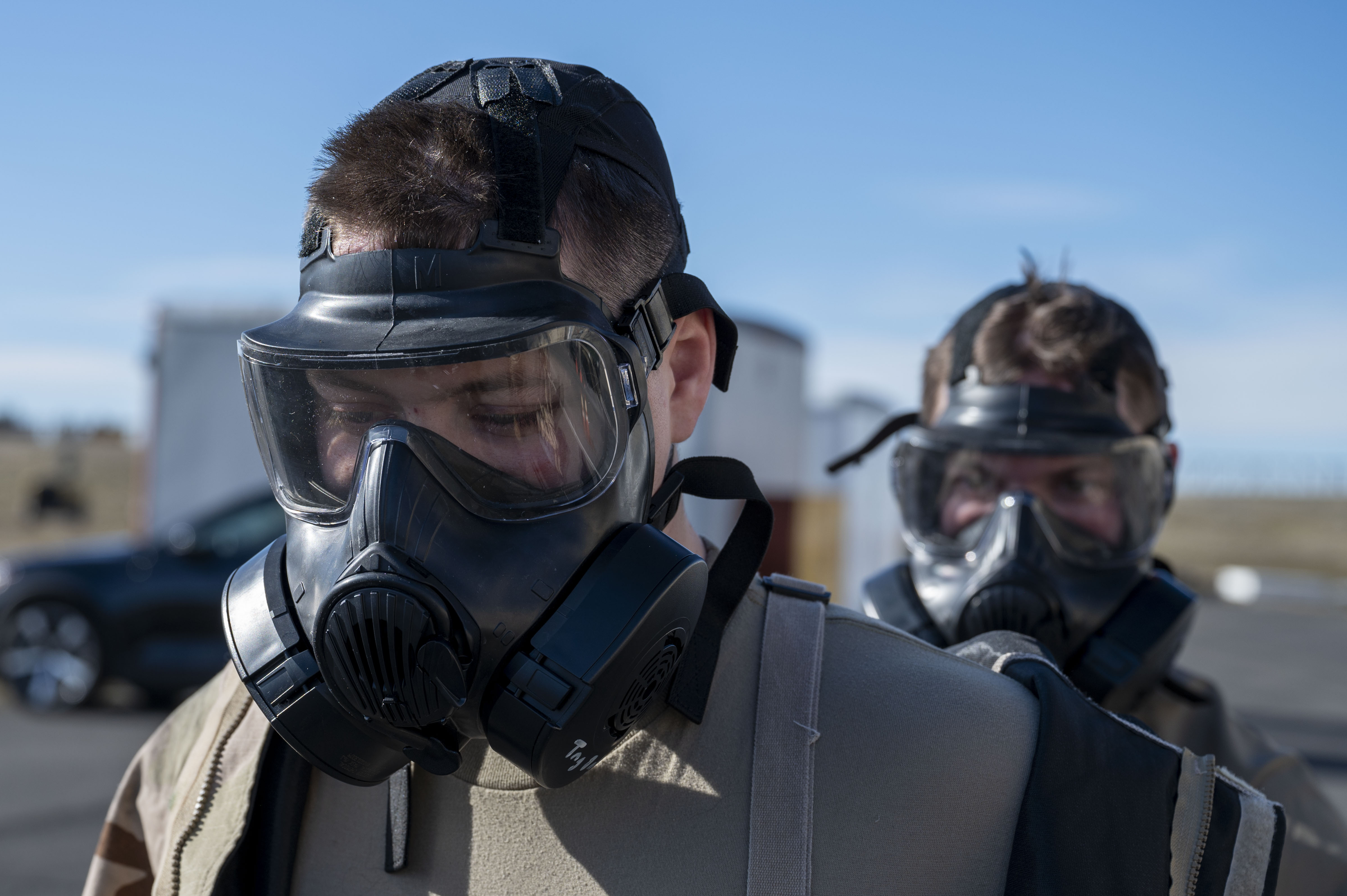 Photos: Emergency management specialists conduct contamination control ...