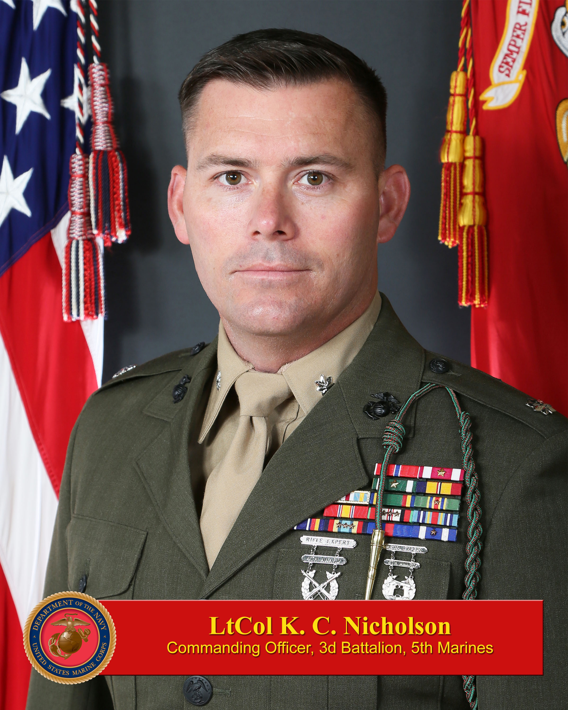 LtCol K. C. Nicholson > 1st Marine Division > Biography