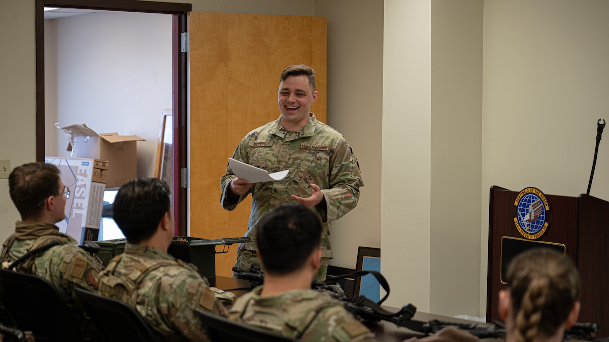 Security Forces Squadron holds a three-day Field Training Exercise ...