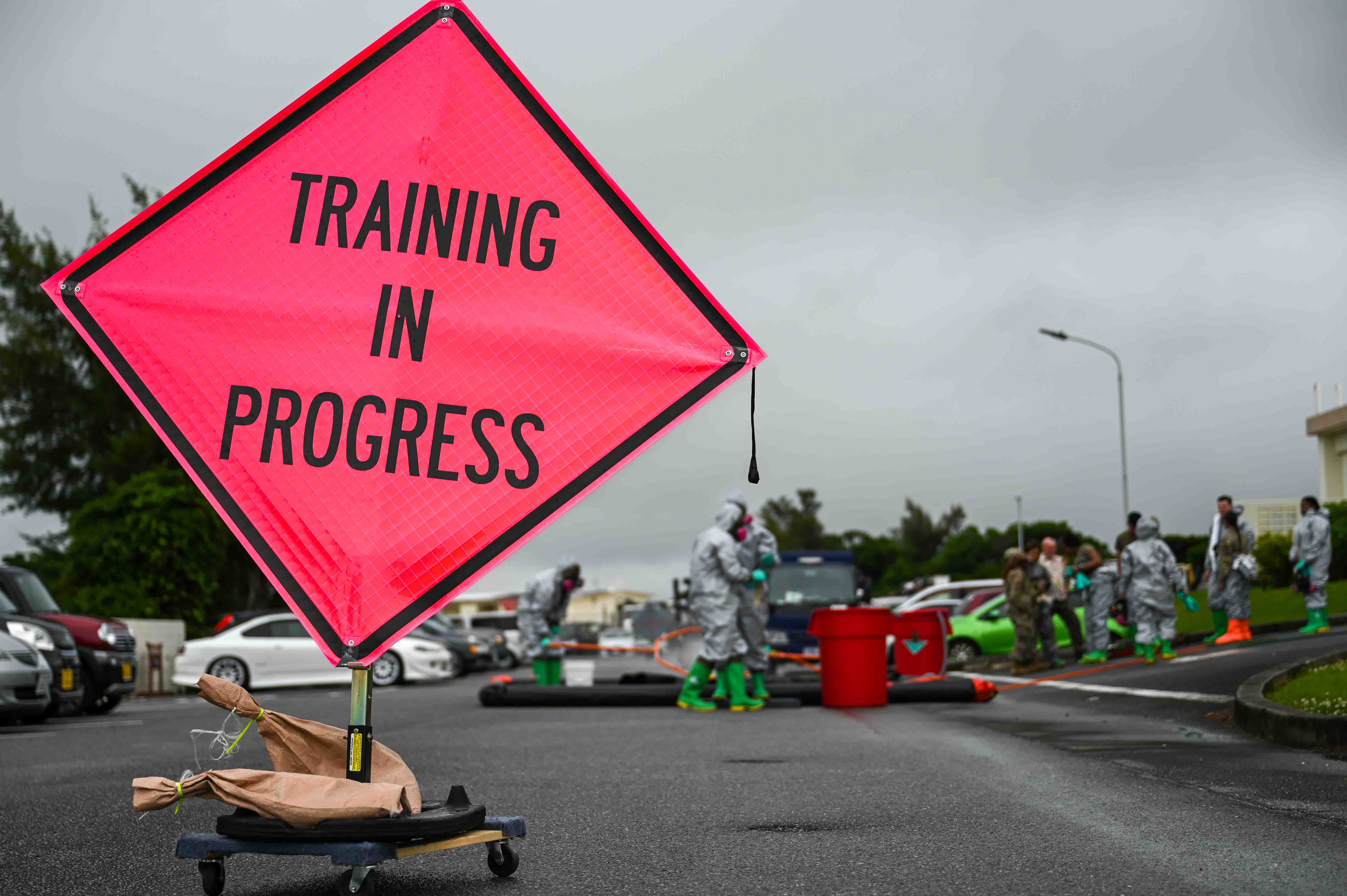 BH 25-2: 18th CES conducts HAZMAT decontamination training