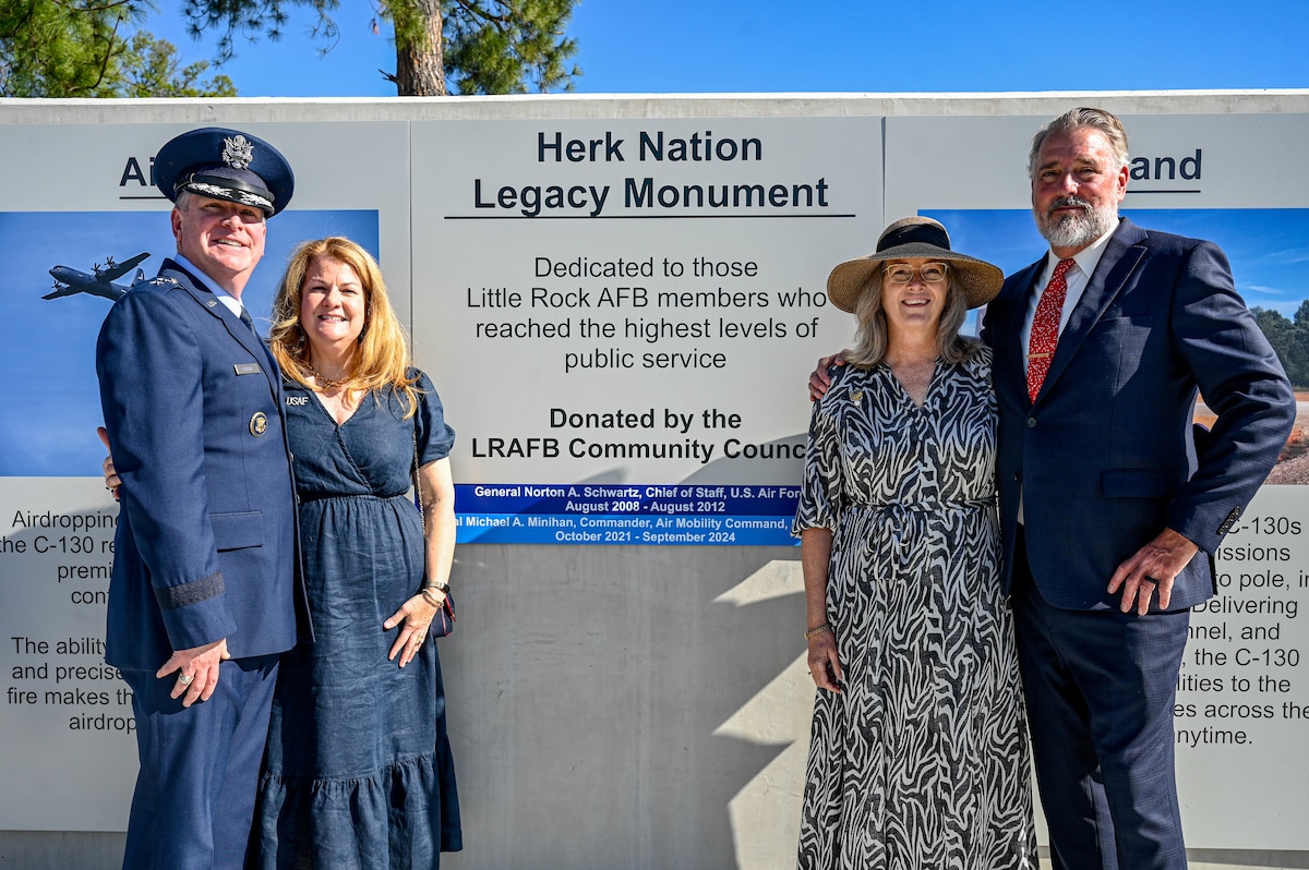 Minihan legacy cemented at Herk Nation Legacy Monument > Little Rock ...