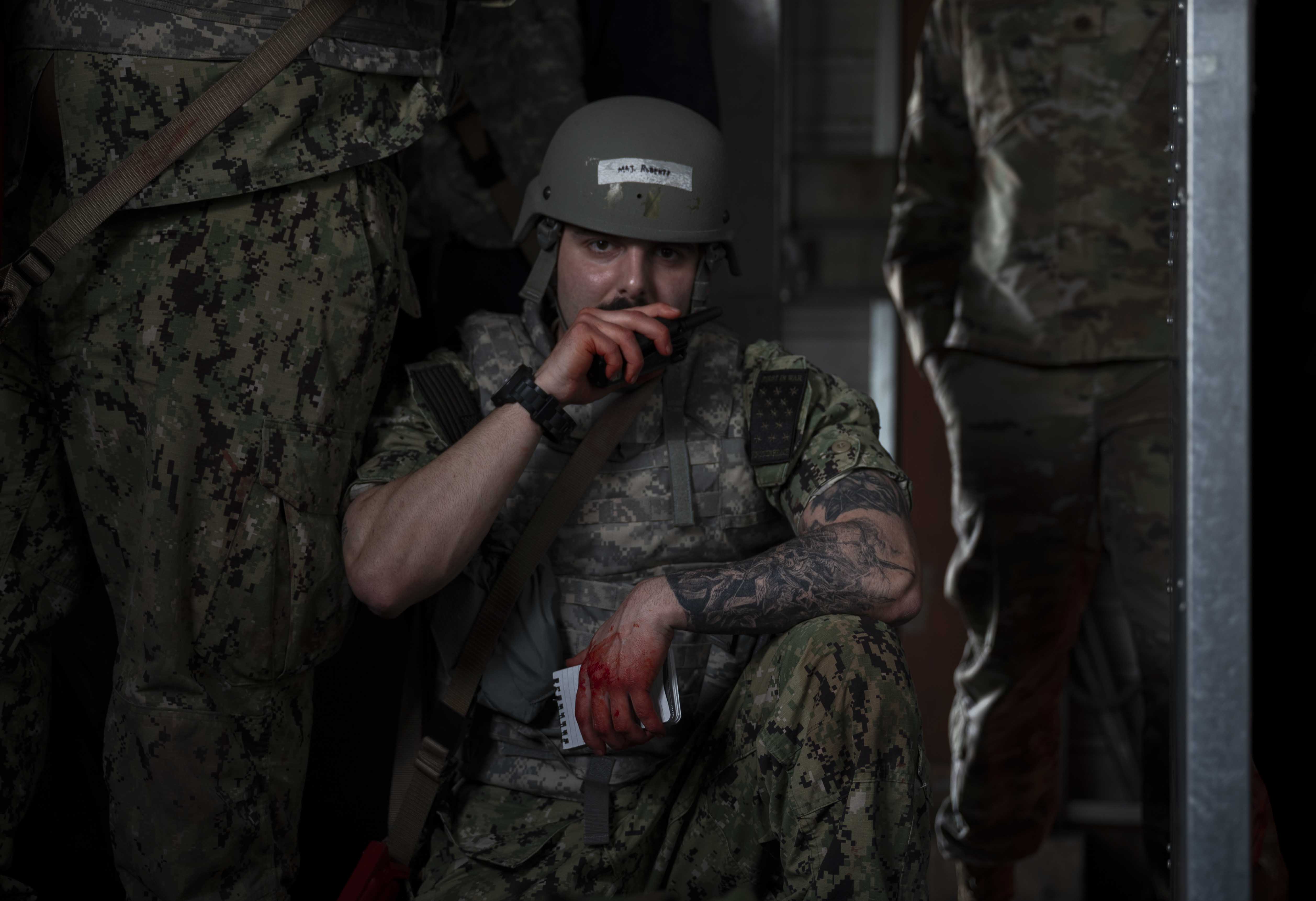 374 MDG hosts Navy Corpsman for TCCC training
