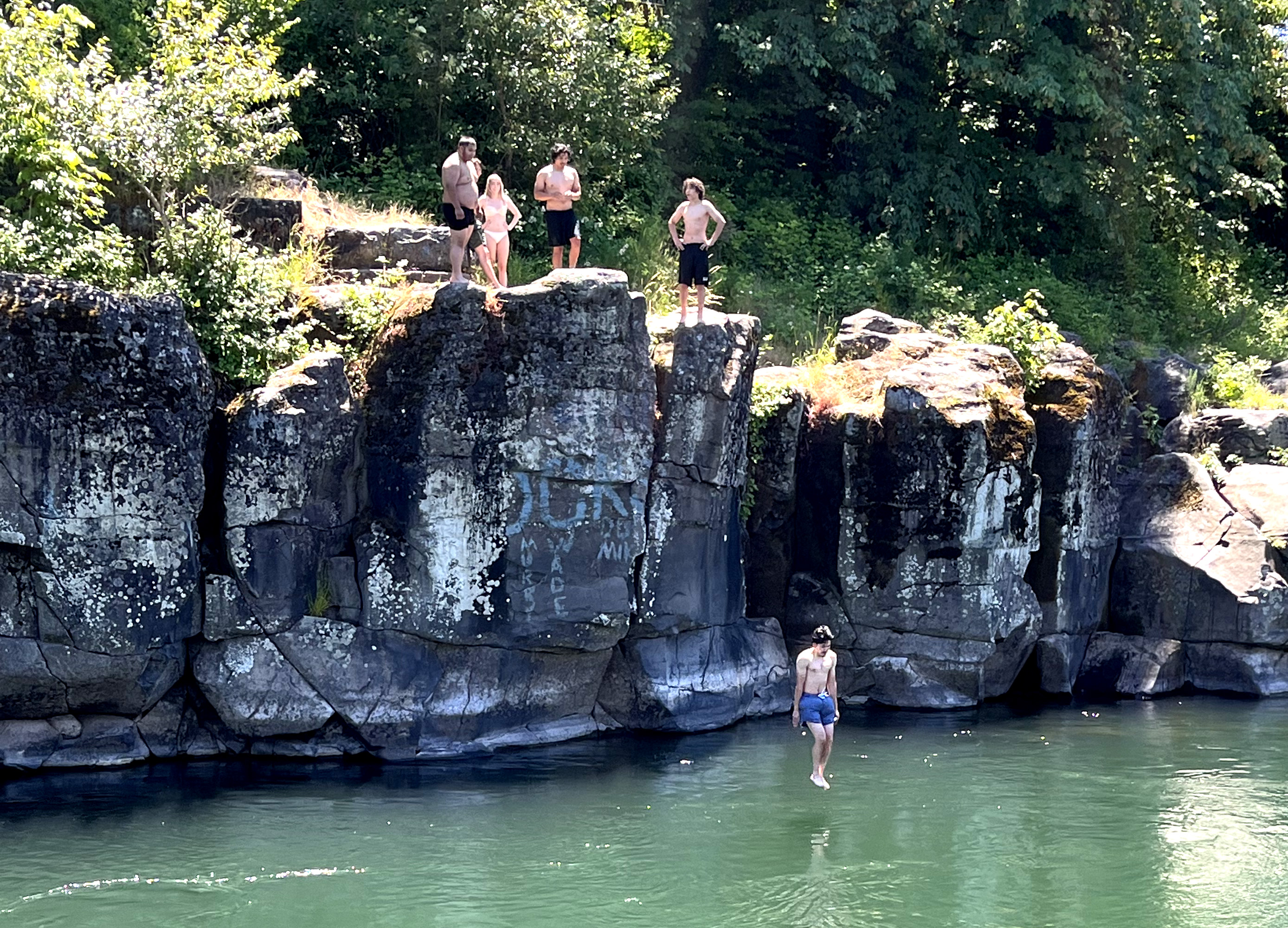 cliff diving reaction