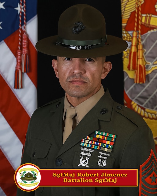 Sergeant Major Robert Jimenez > Marine Corps Recruit Depot, San Diego > Biography