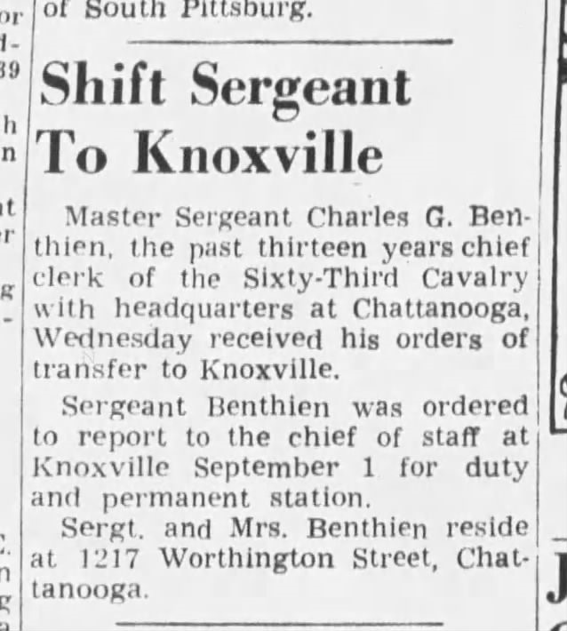 Soldier Accounted For From WWII (Benthien, C.) > Defense POW/MIA ...