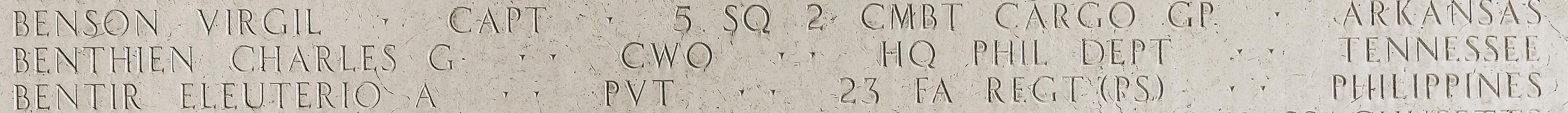 Soldier Accounted For From WWII (Benthien, C.) > Defense POW/MIA ...