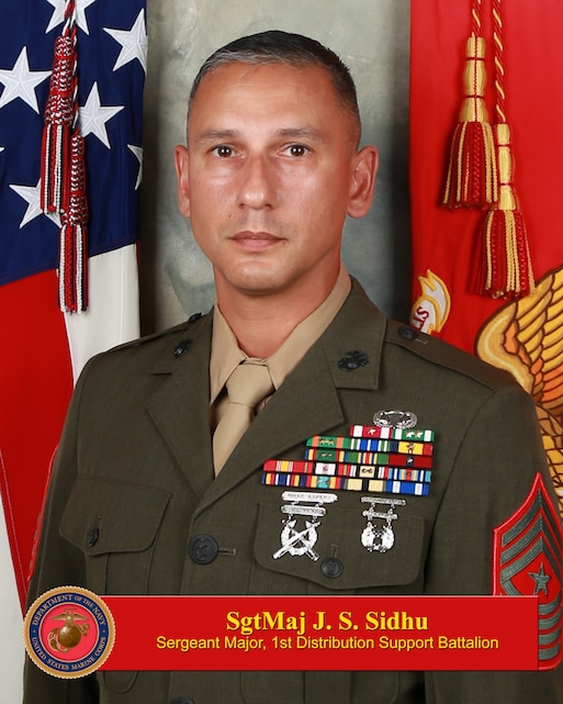 Sergeant Major Jonathan S. Sidhu > 1st Marine Logistics Group > Biography