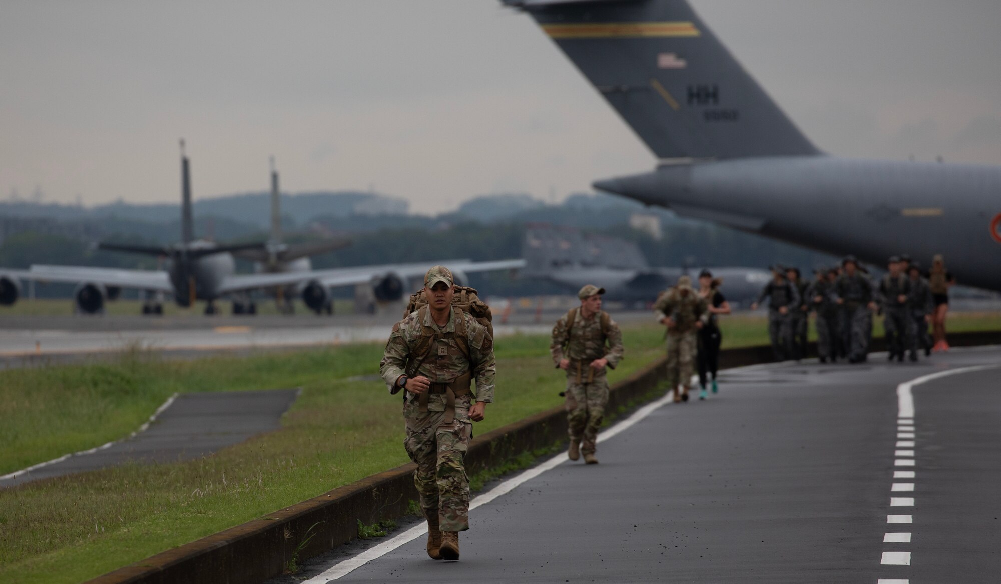 US, JASDF participate in ruck march during National Police Week ...