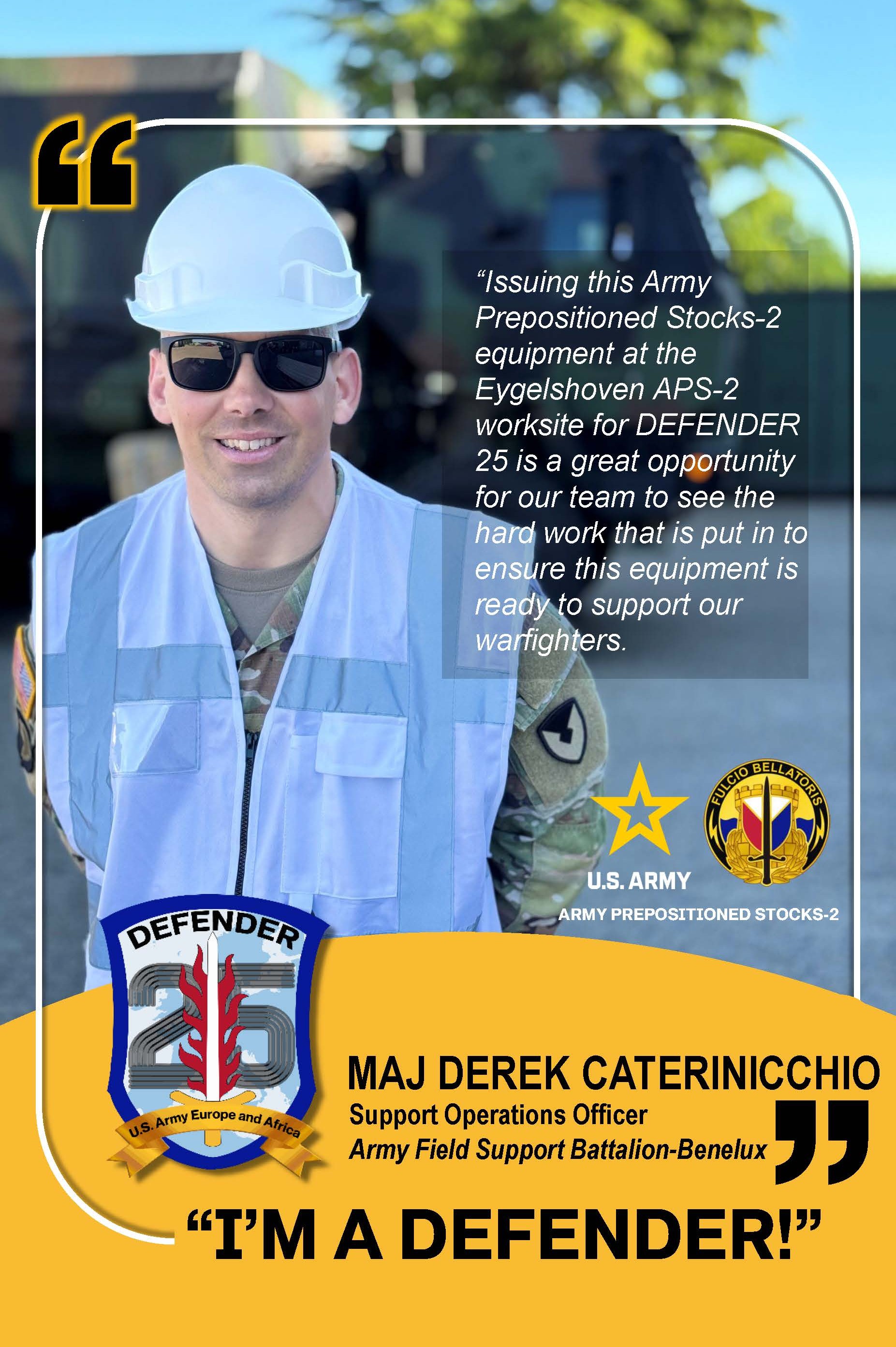 ‘I’M A DEFENDER’ - Maj. Derek Caterinciccio
