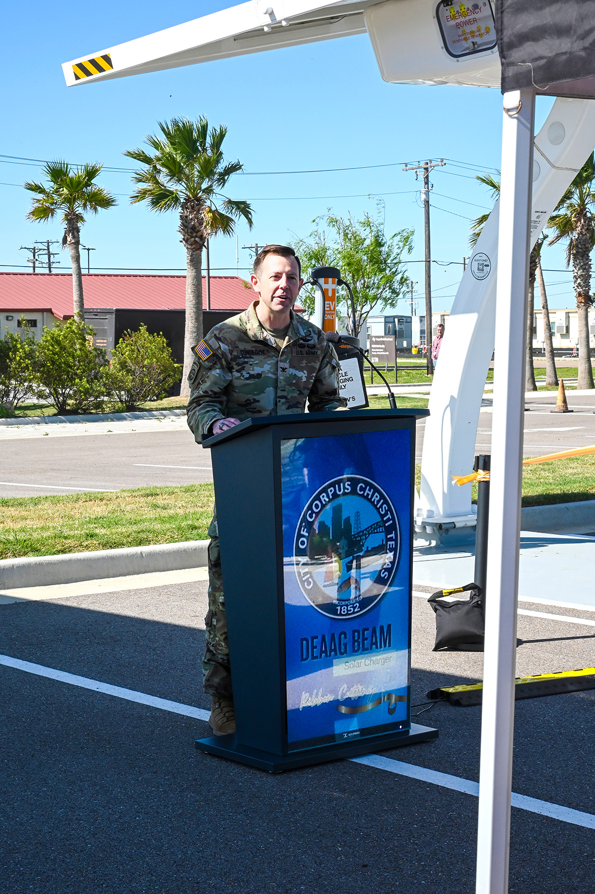 Colonel Consedine Briefs Corpus Christi News Outlets