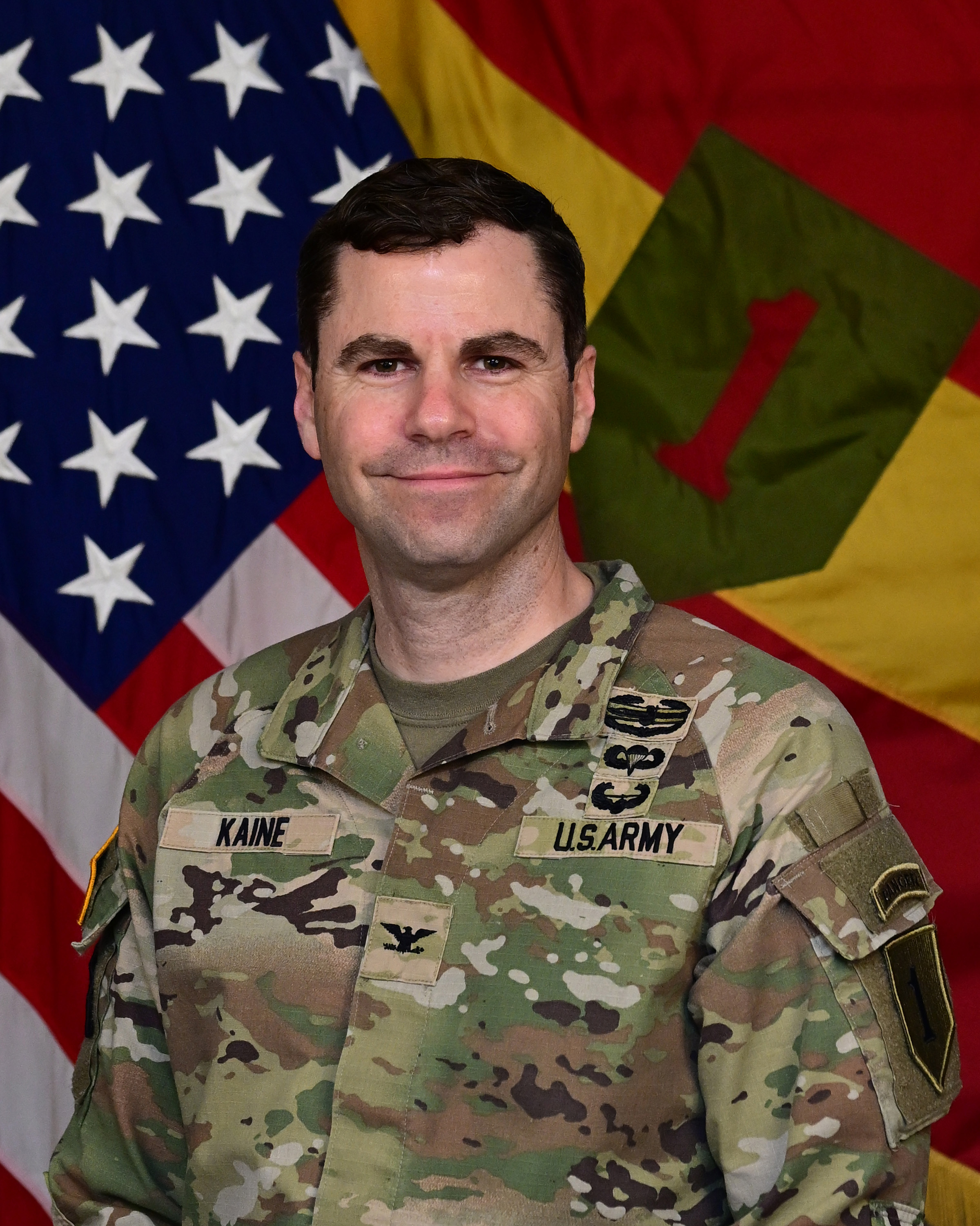 COL Patrick Kaine > 1st Infantry Division > Leadership Display