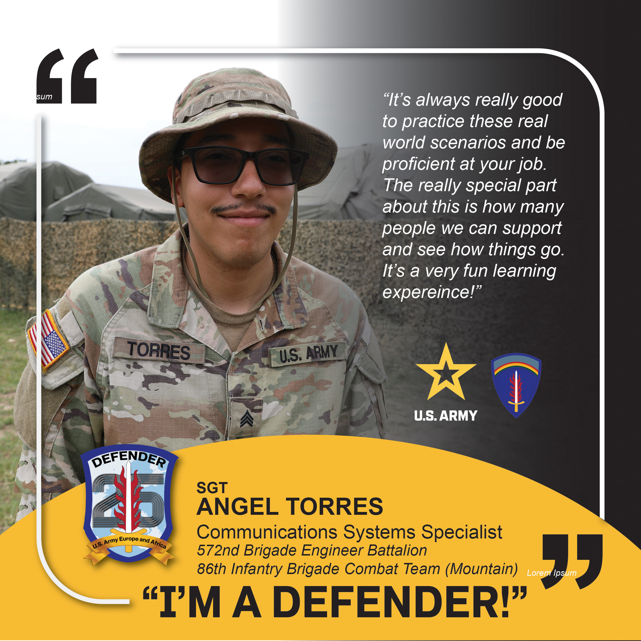 I'm a Defender - Sgt. Angel Torres