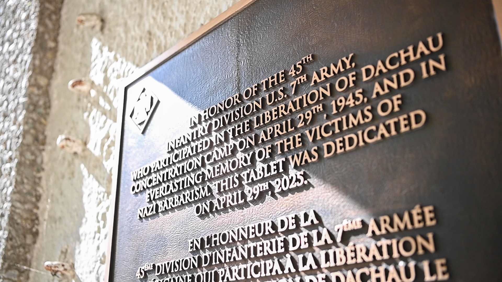 Dachau concentration camp unveils plaque honoring liberators of the ...