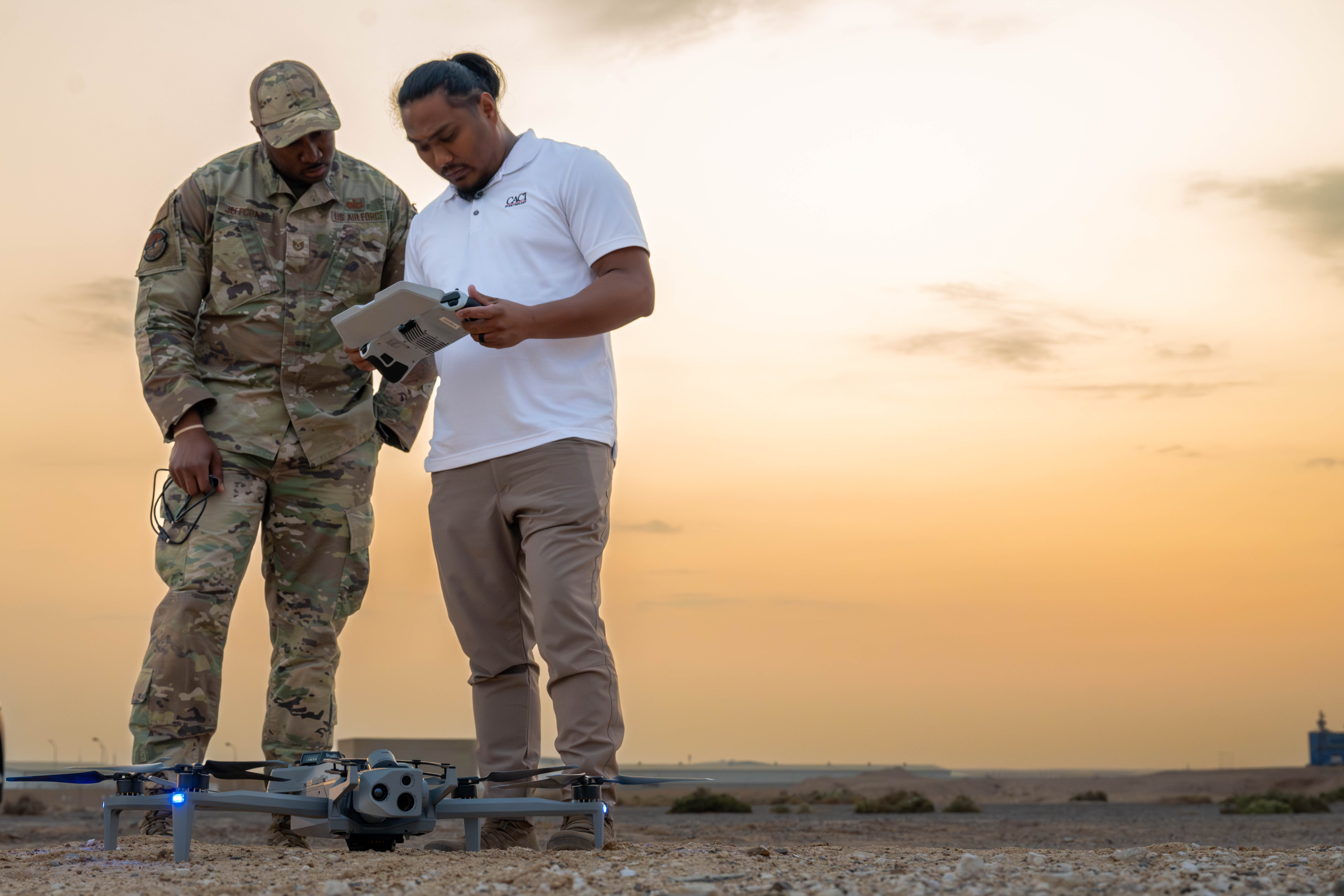 332 ESFS sUAS division launches first quadcopter in AFCENT history > U ...