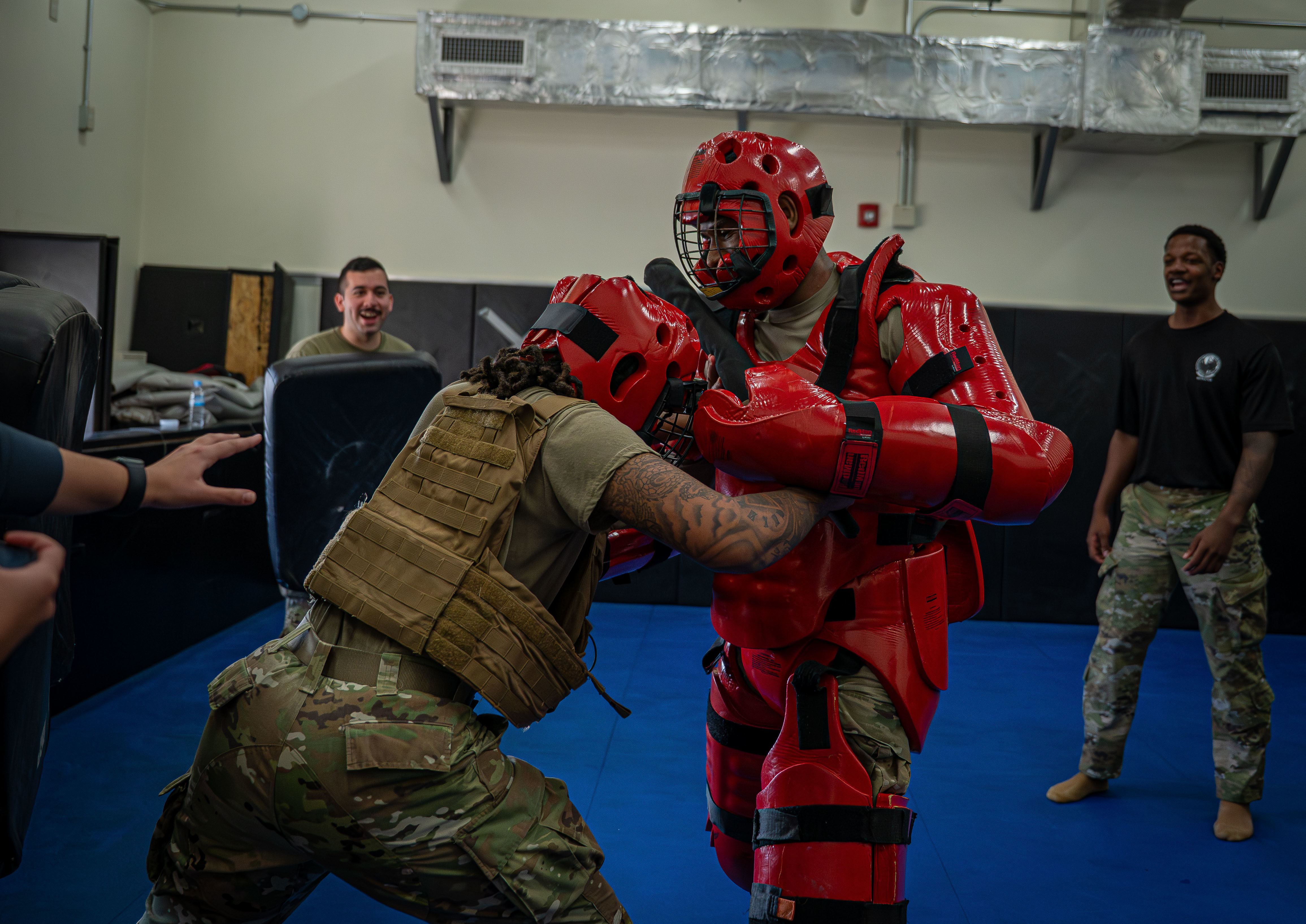 730 AMS undergo 374 SFS combative training