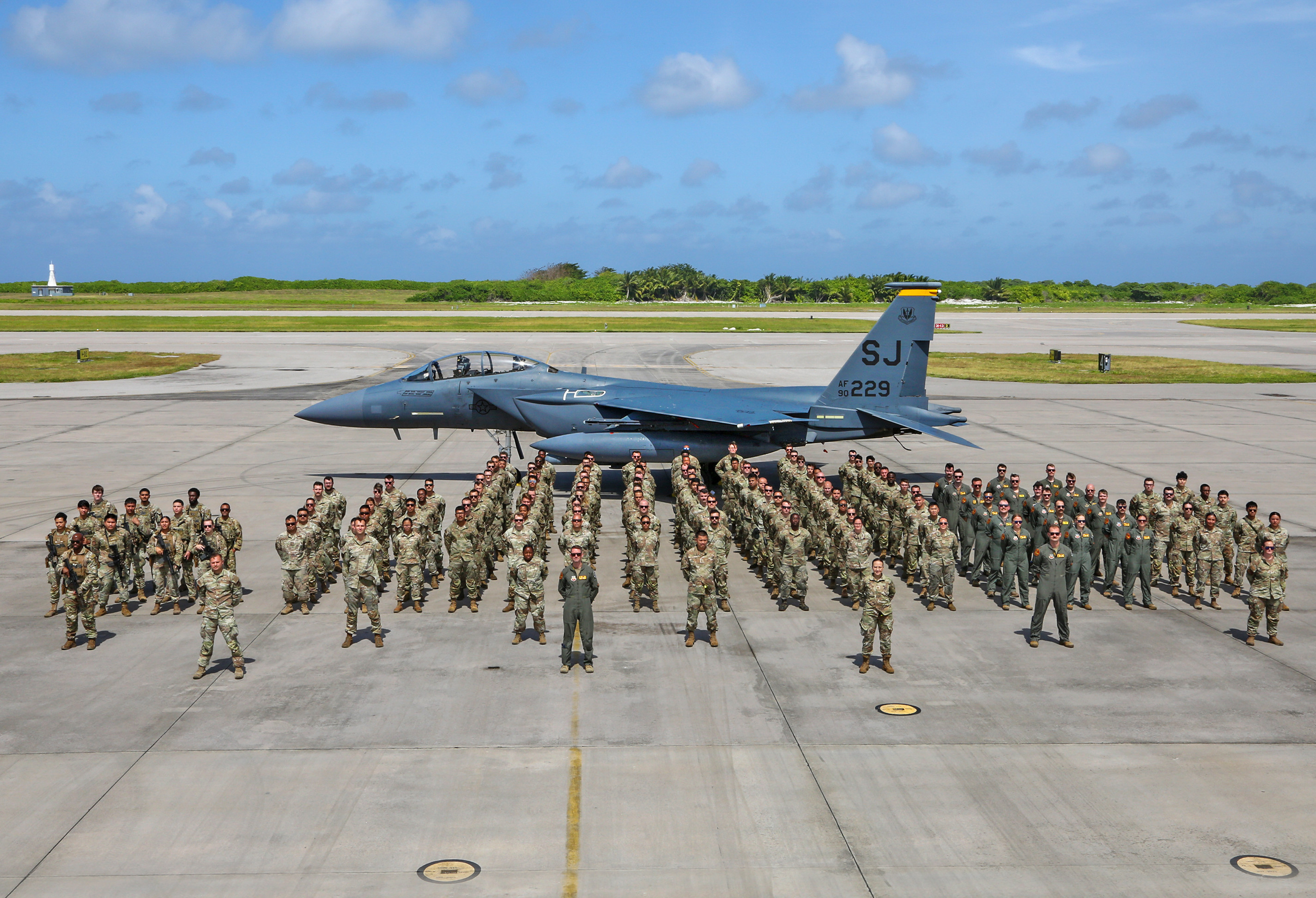 F-15Es complete historic forward operations from Diego Garcia > Kadena ...