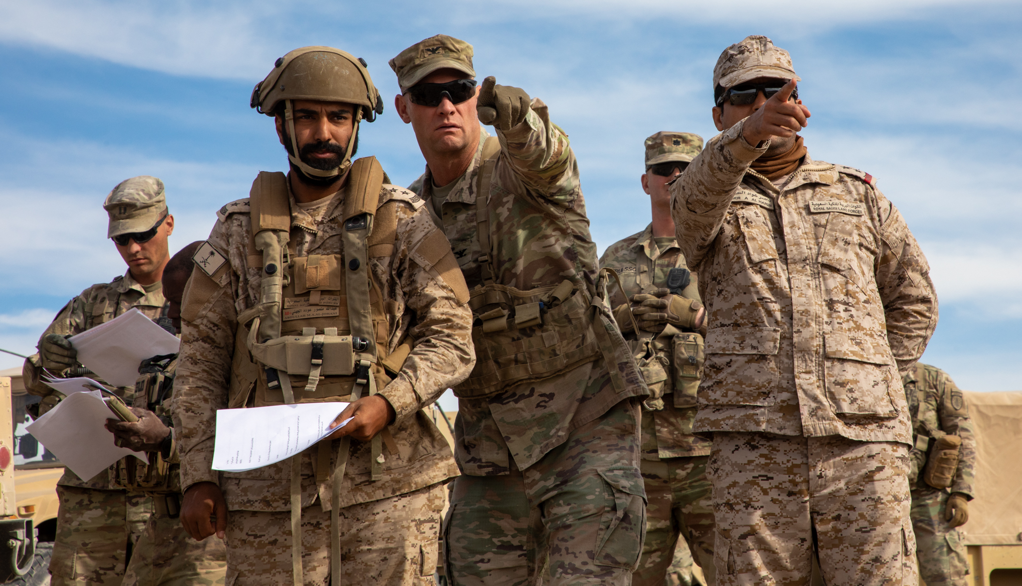 3rd SFAB U.S. Army advisors support Royal Saudi Land Forces during live ...