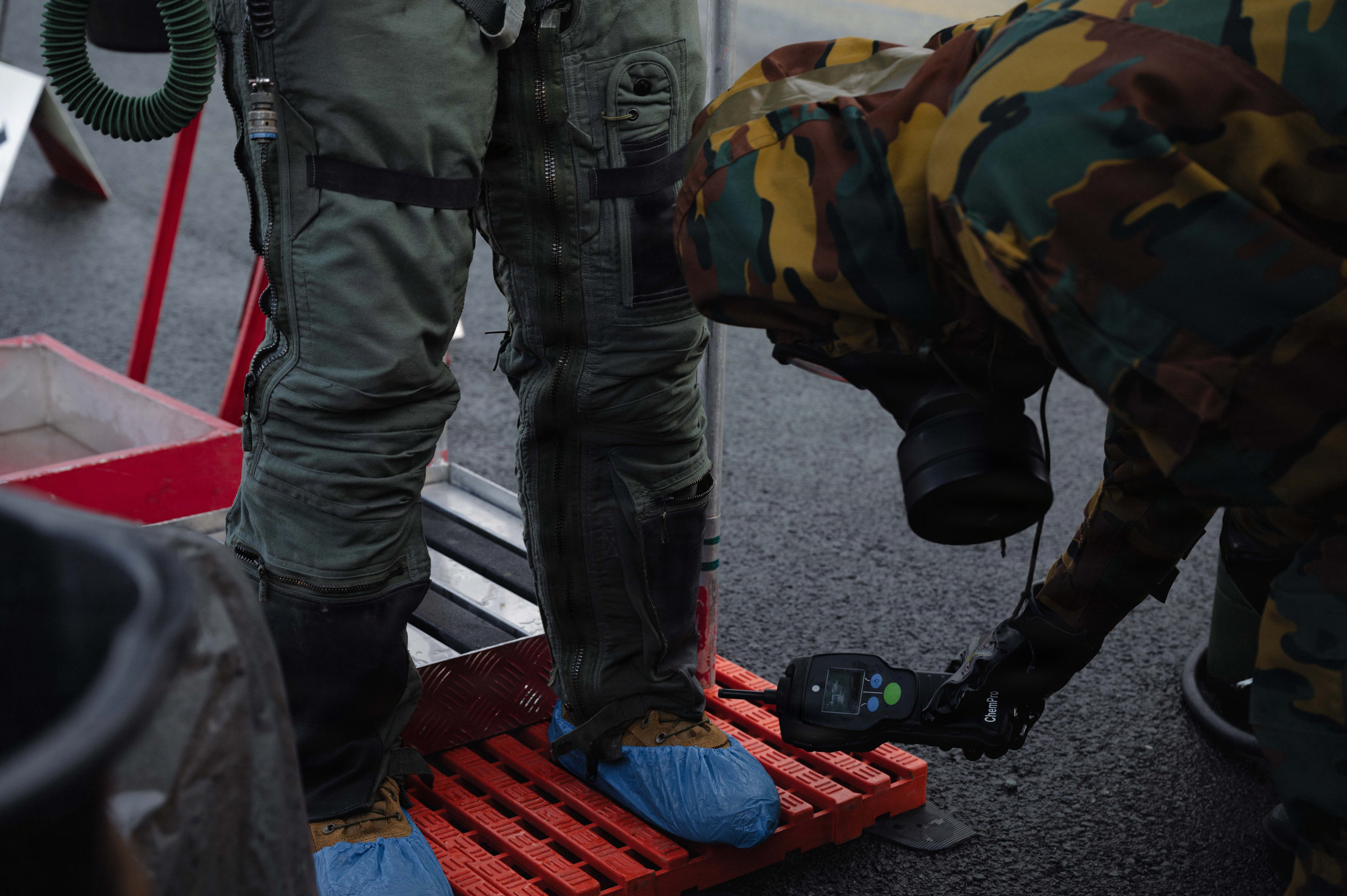 Mission Partners decon in CBRN exercise TT25 > Ramstein Air Base ...