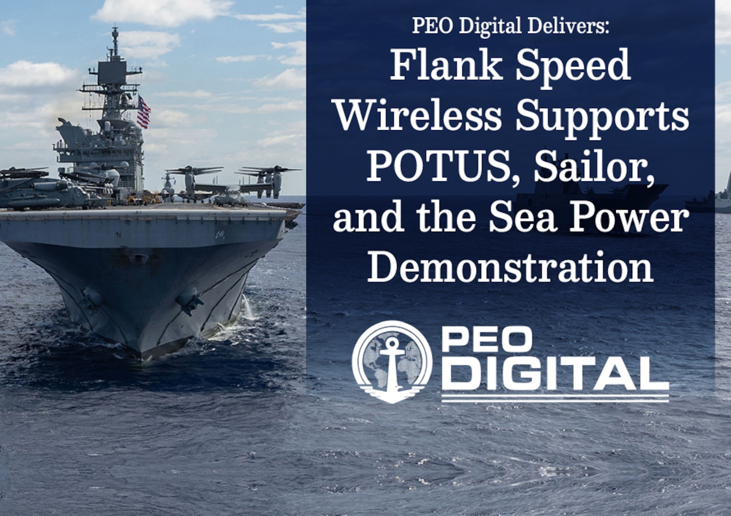 PEO Digital Delivers: Flank Speed Wireless Supports POTUS, Sailors, and ...