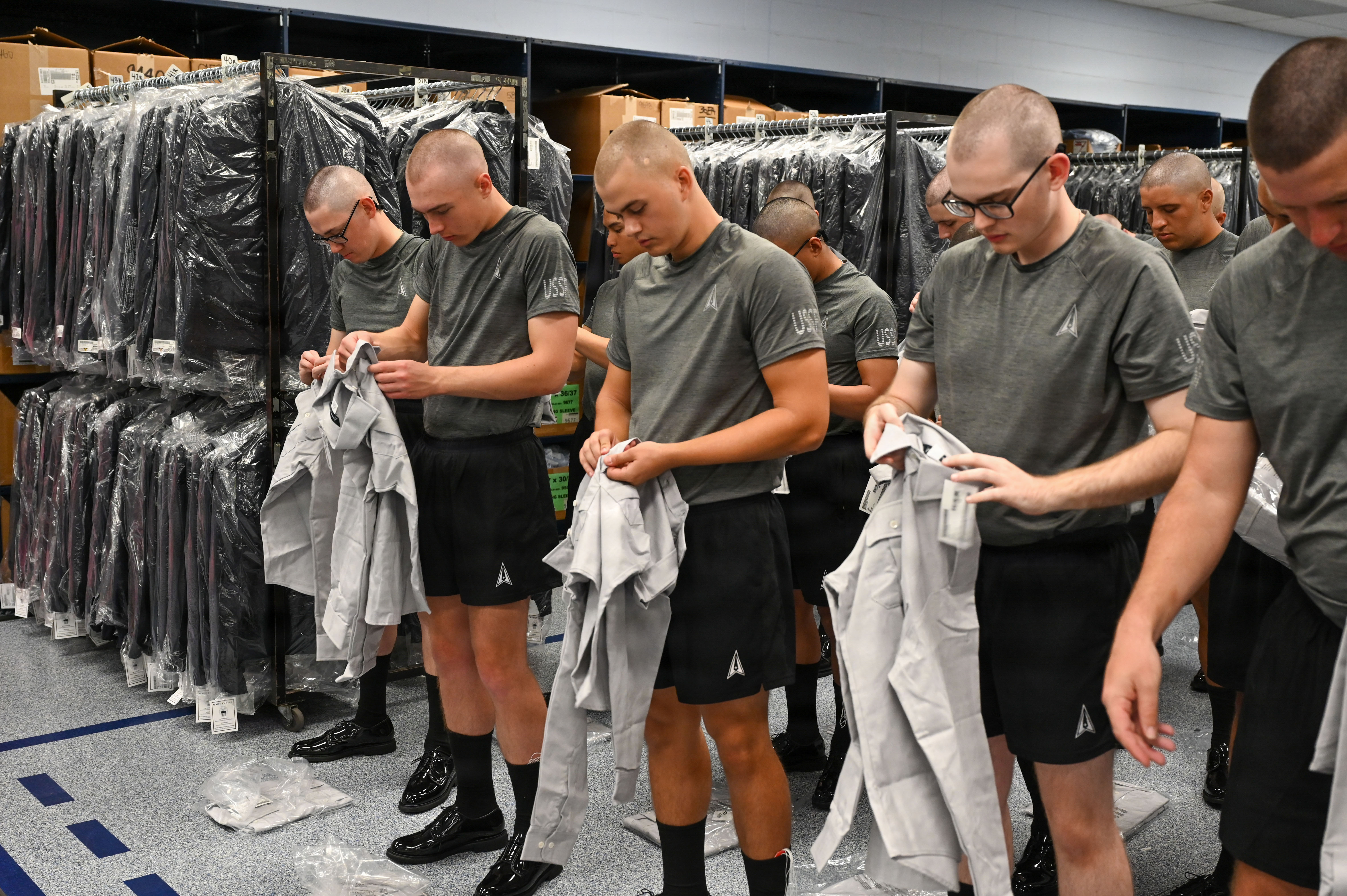 U.S. Space Force trainees receive newly designed service dress uniform ...