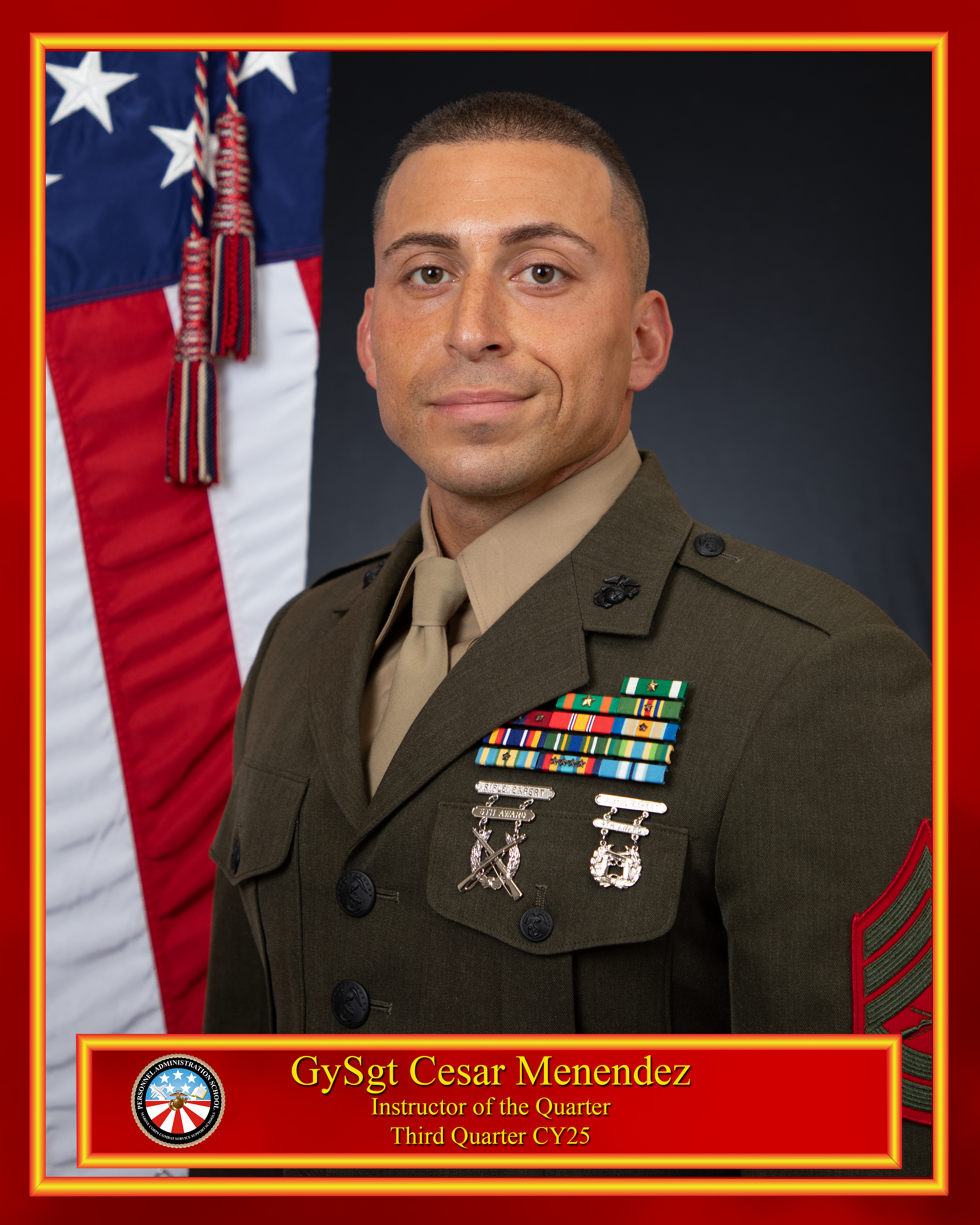 Gunnery Sergeant Cesar Menendez > Marine Corps Combat Service Support ...