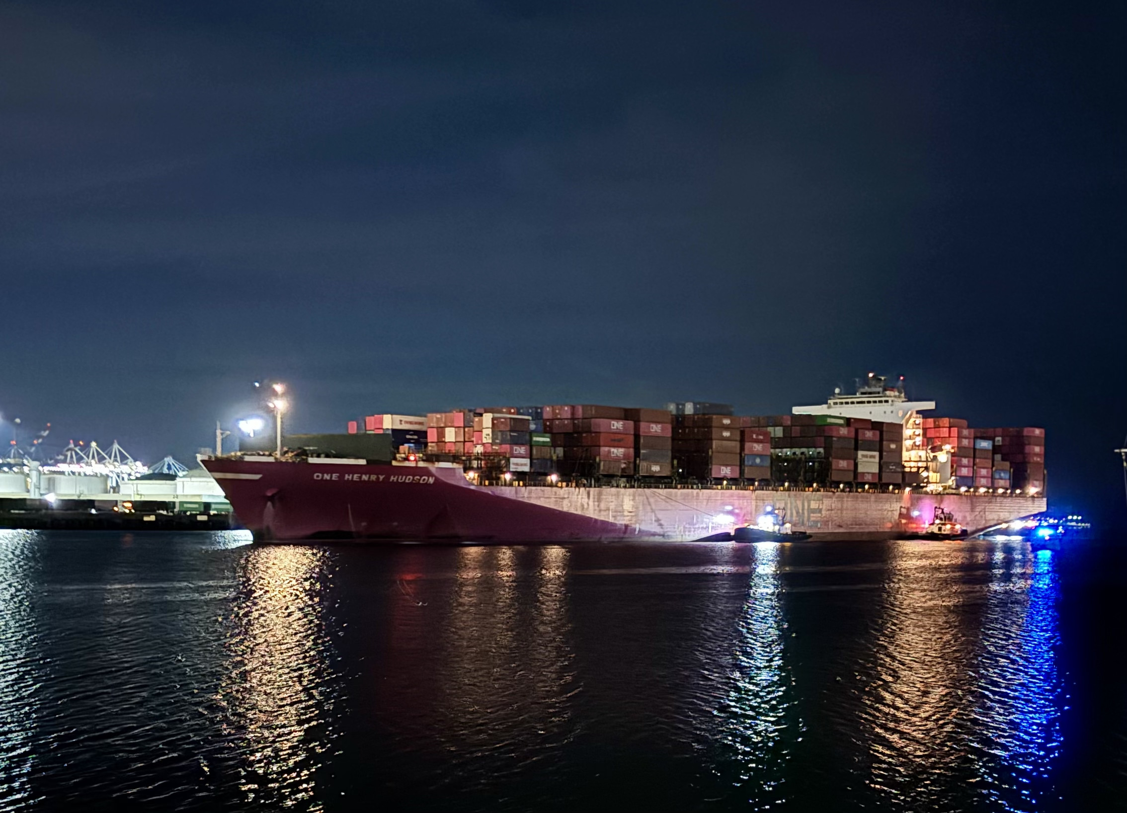 UPDATE 5: ONE Henry Hudson container ship returned to berth at Port of ...