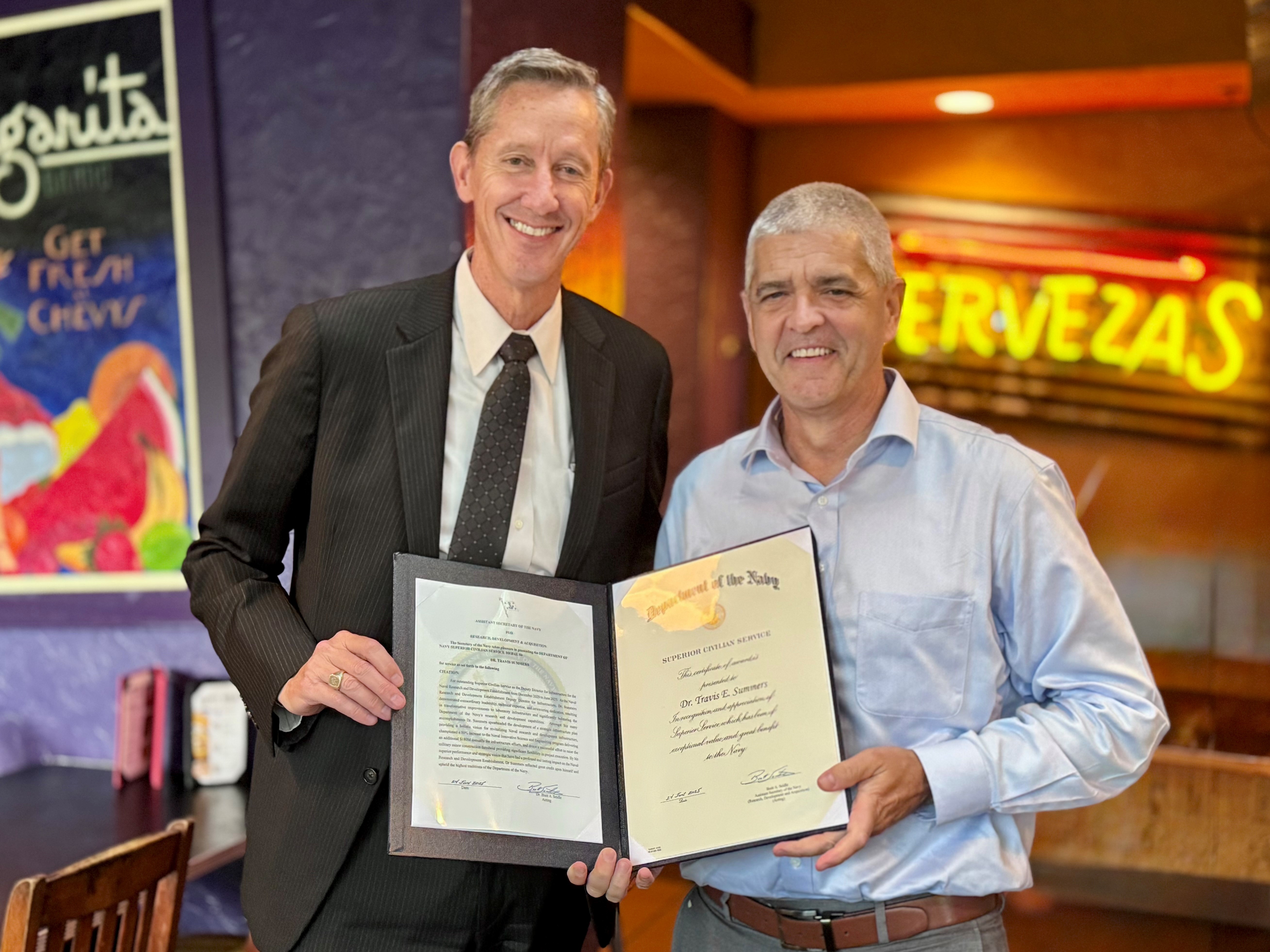 Former NSWC Crane employee awarded for bolstering the Naval Research ...