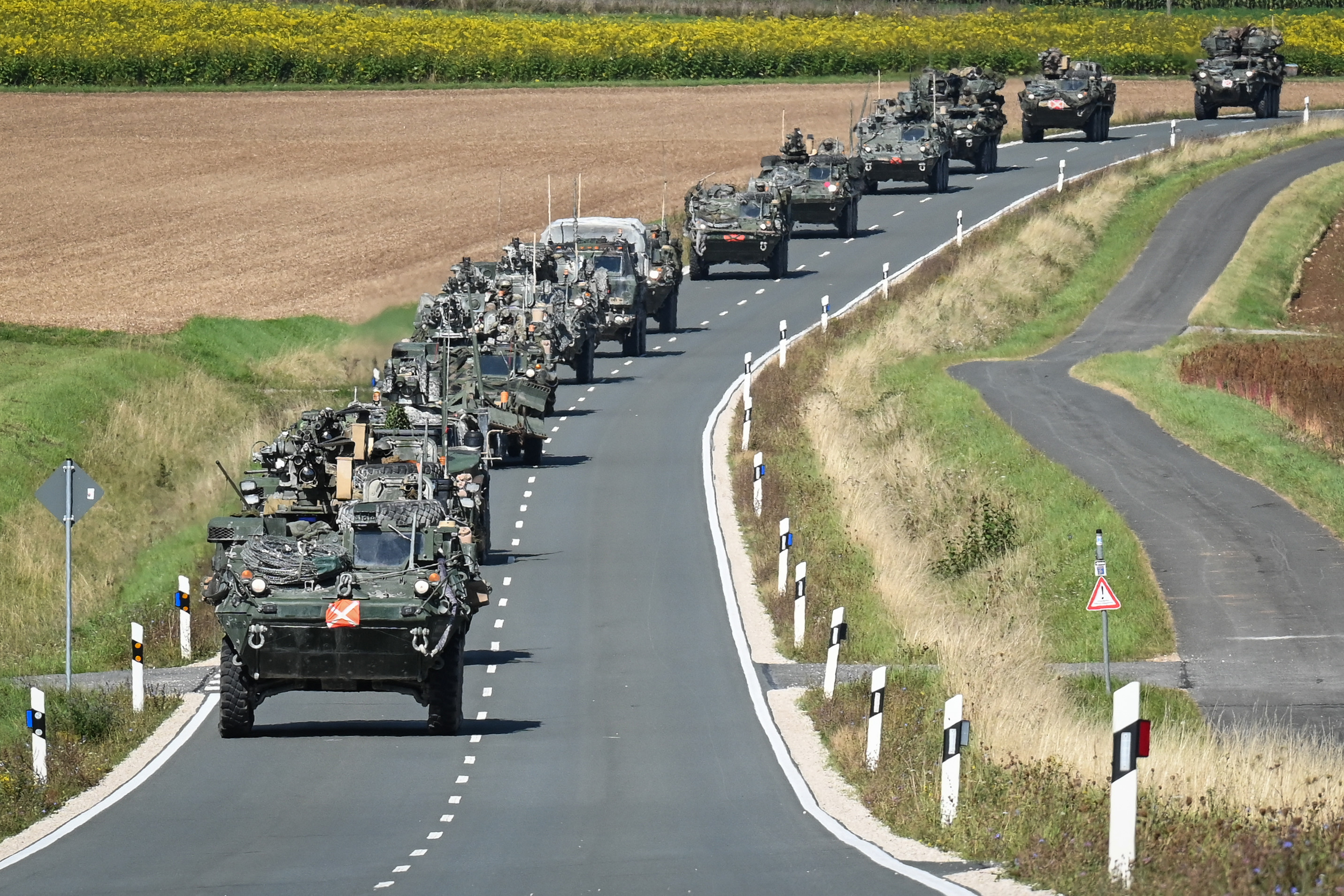 Convoy from the Grafenwoehr Training Area to the Hohenfels Training Area