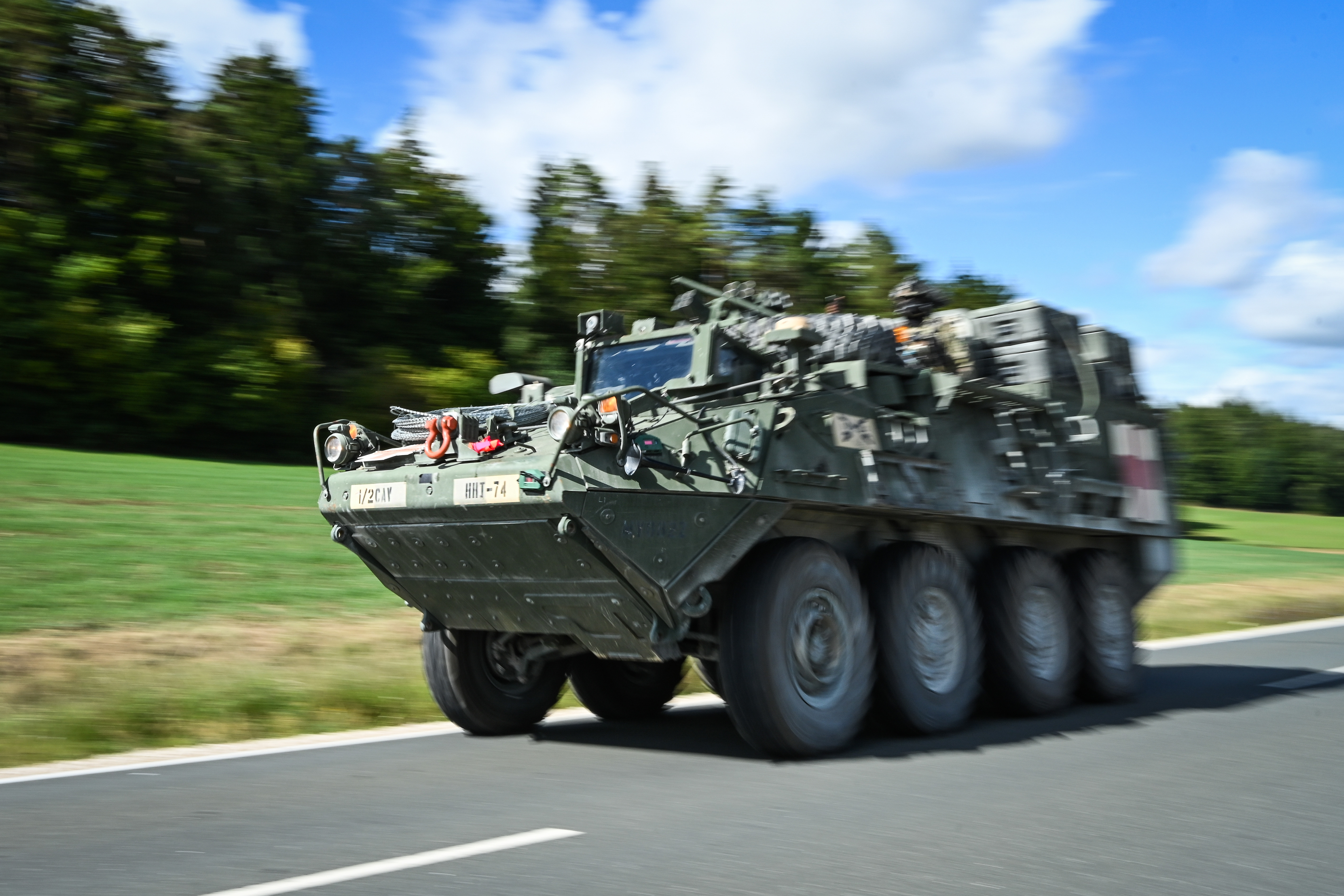 Convoy movement for Saber Junction in Germany