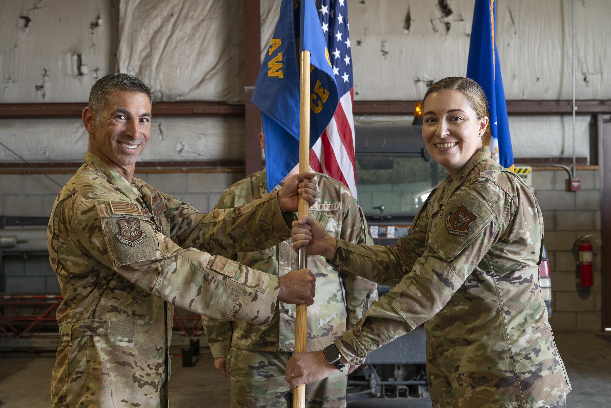 302d Civil Engineer Squadron change of command ceremony