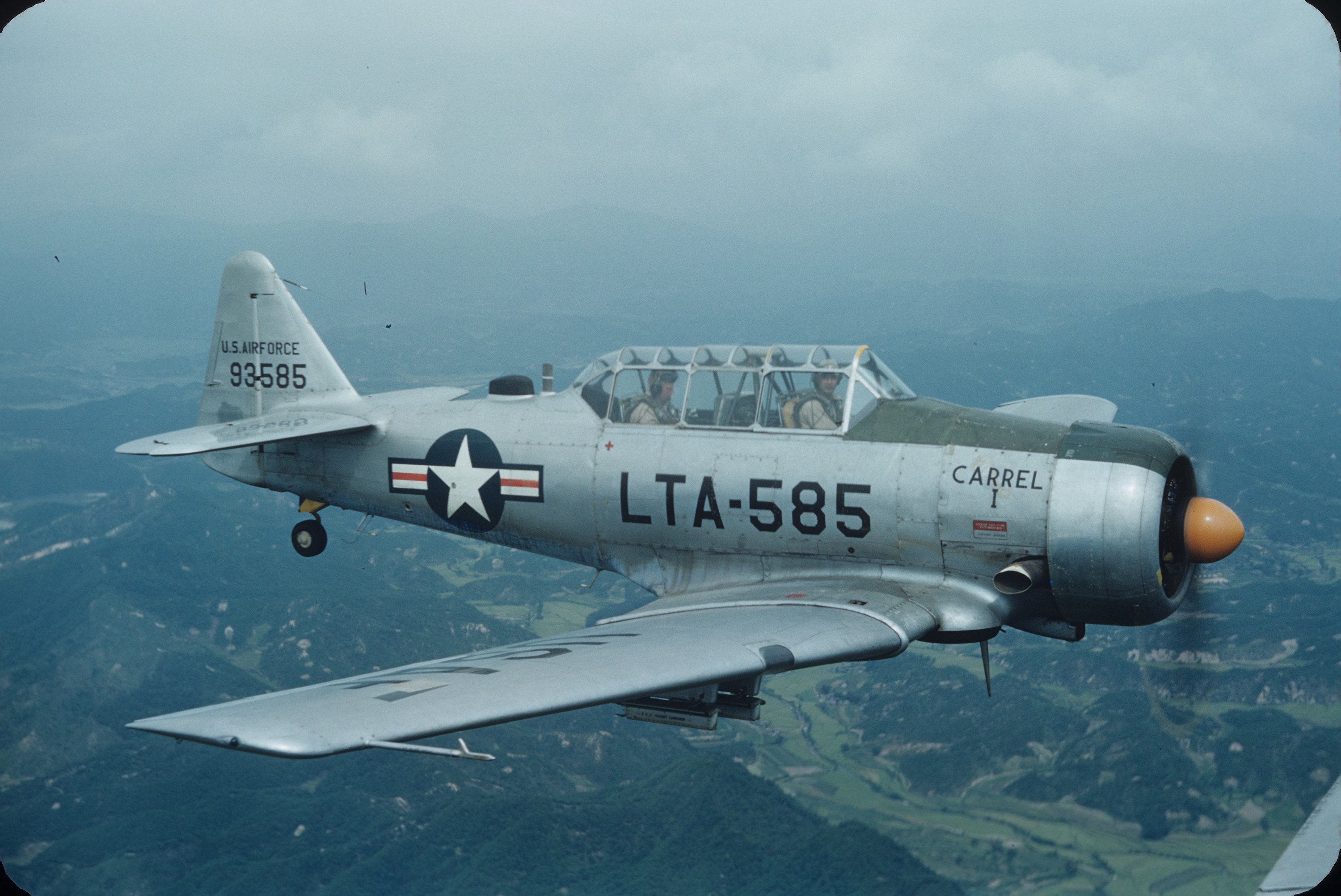 LT-6 flies over Korea demilitarized zone