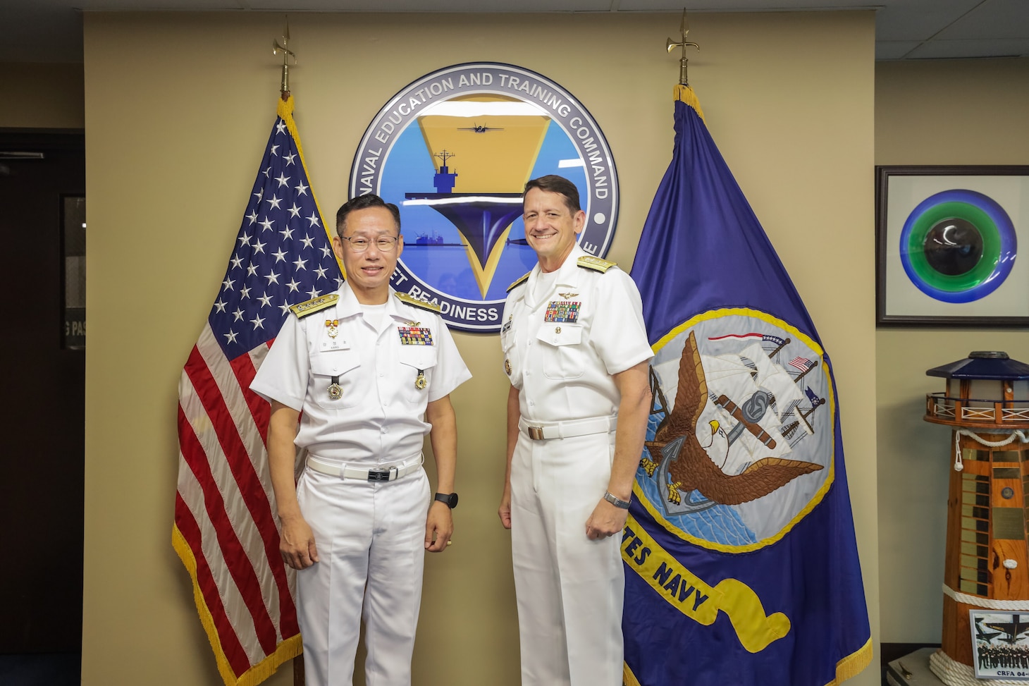 Republic of Korea Naval Education and Training Command Commander Visits ...