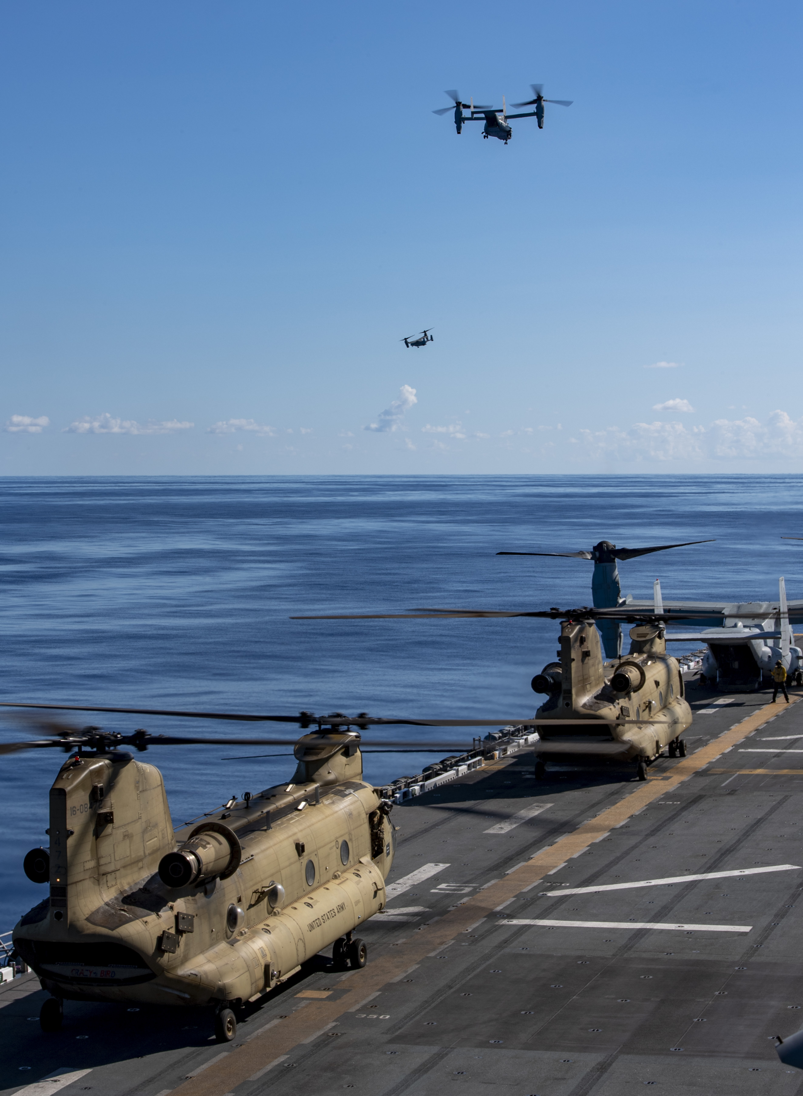 USS America Enhances Joint Readiness with Army and Marine Corps Rotary ...