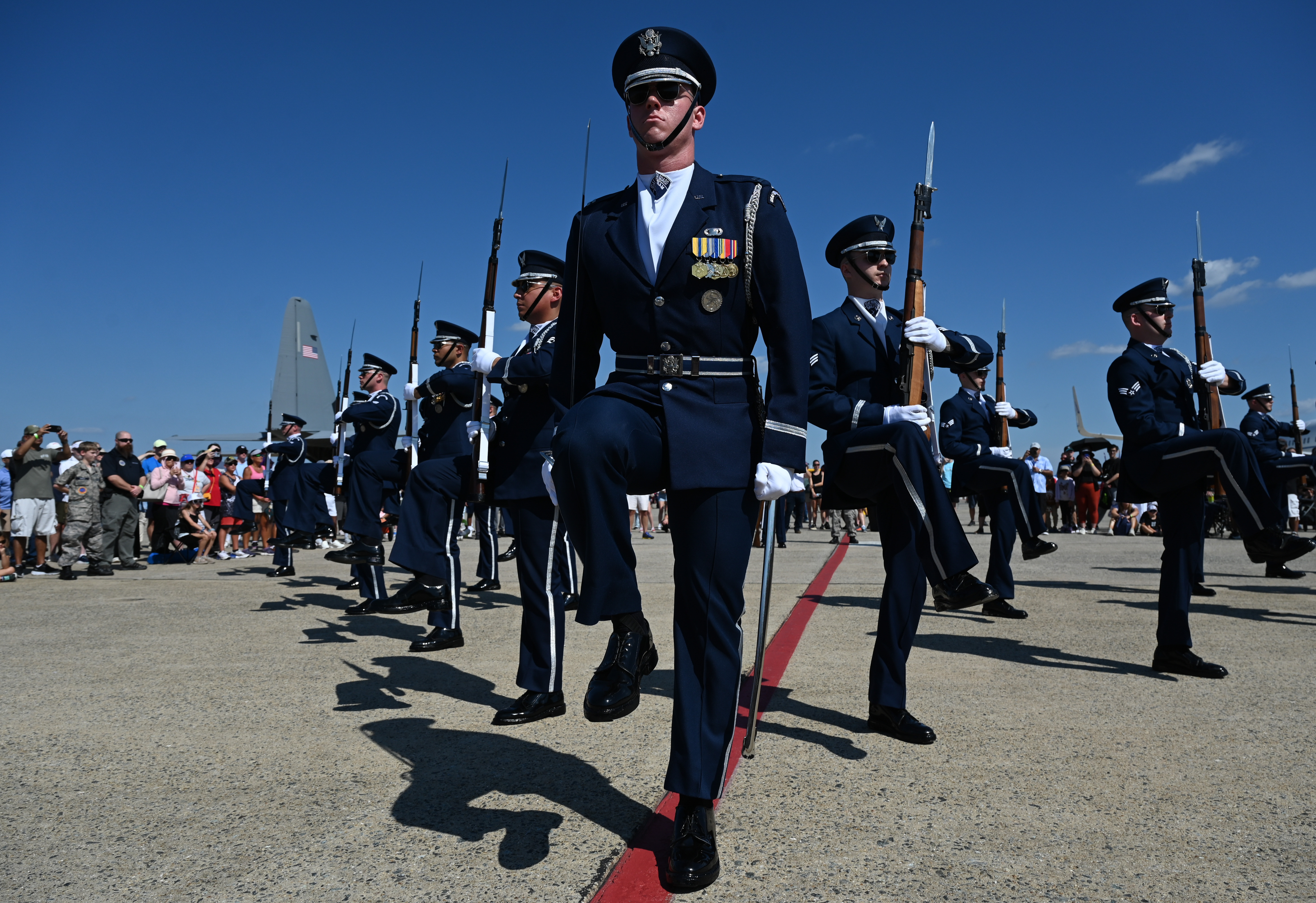 Air Force celebrates 75 years of excellence by the Honor Guard Drill ...