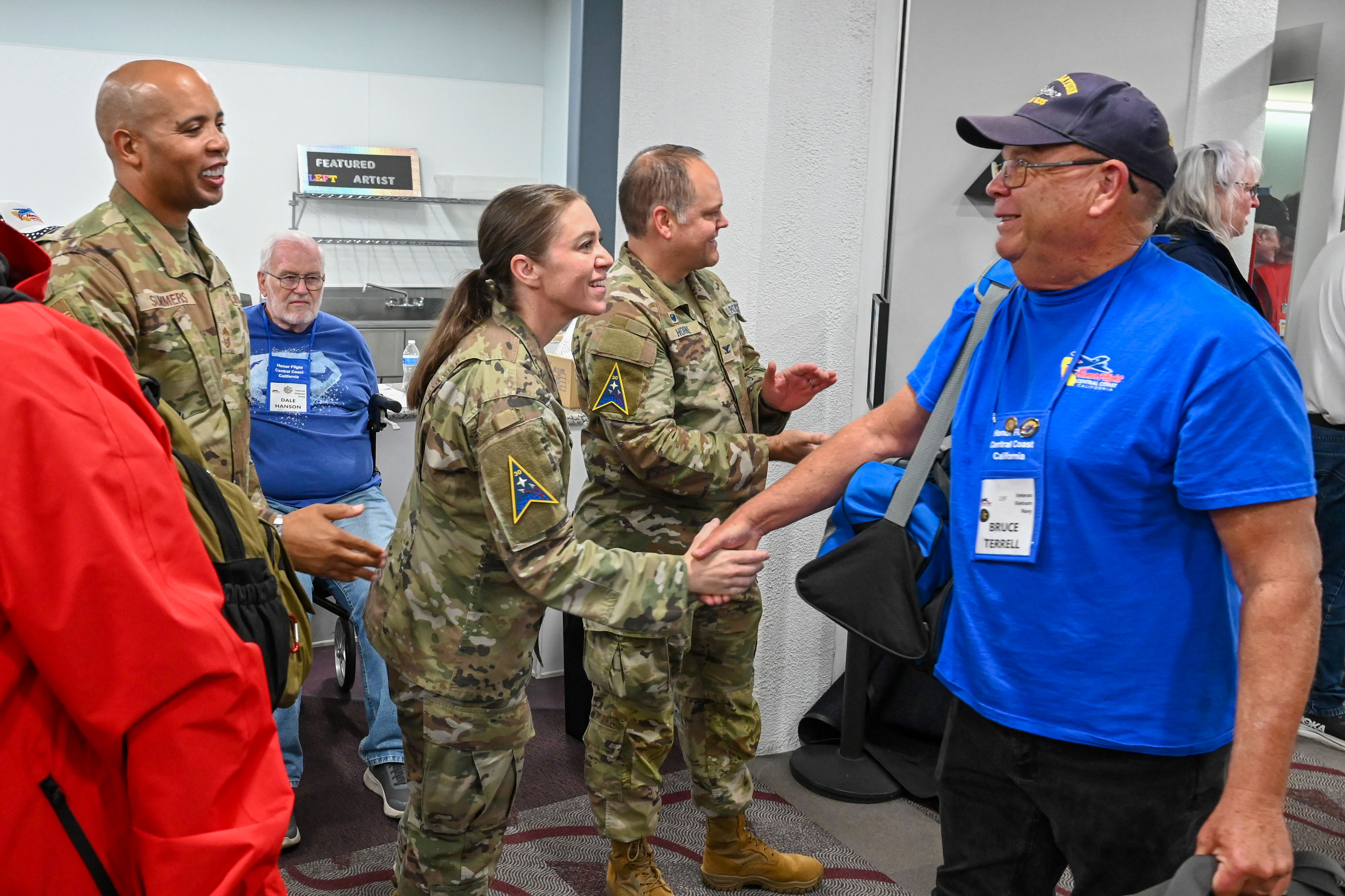 Vandenberg Members Welcome Home Veterans at Santa Maria Airport ...