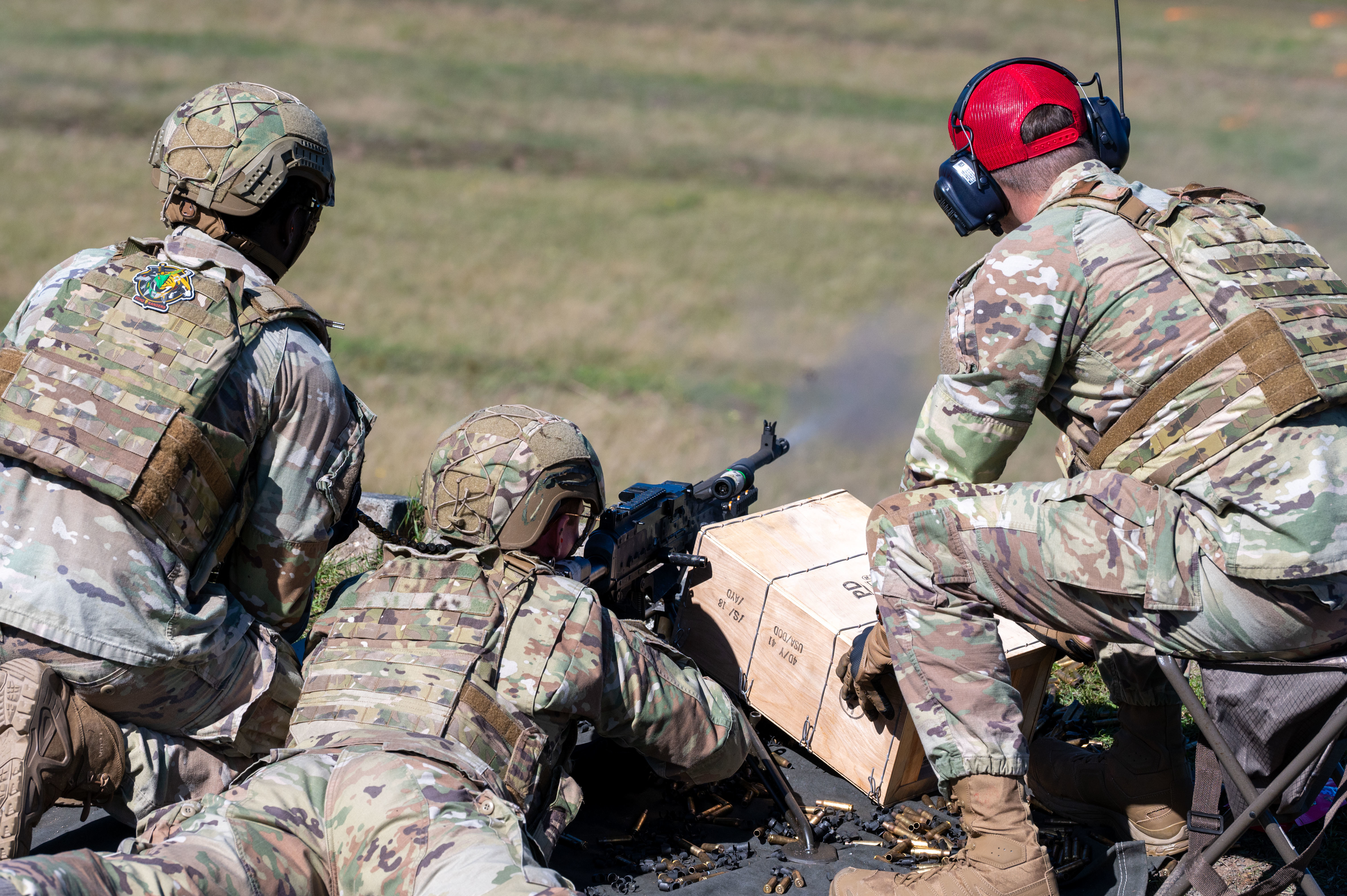 Defending the base: security forces Airmen participate in heavy weapons ...