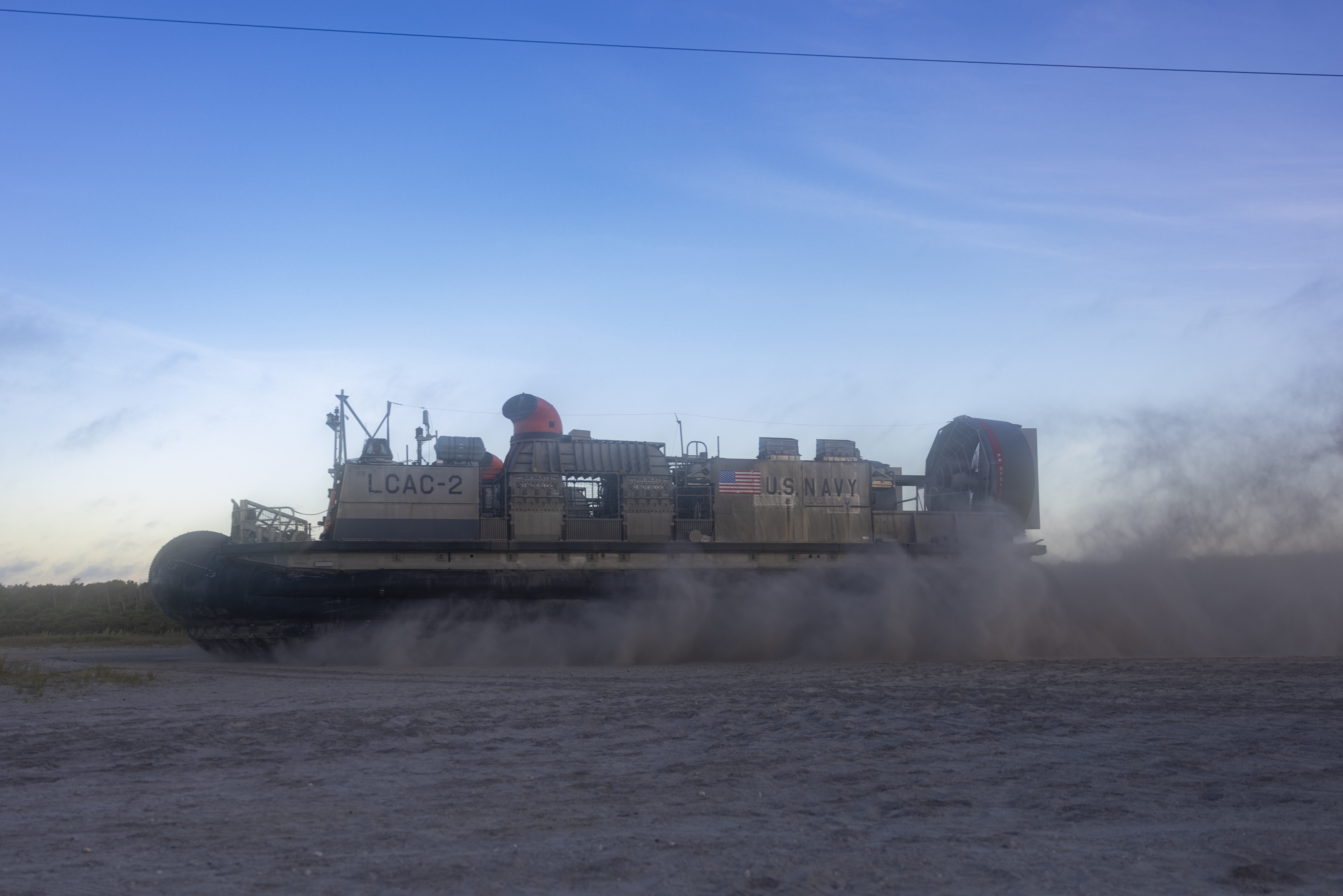 UNITAS 2025: US Marines, Multinational Forces Embark LCACs at Onslow Beach