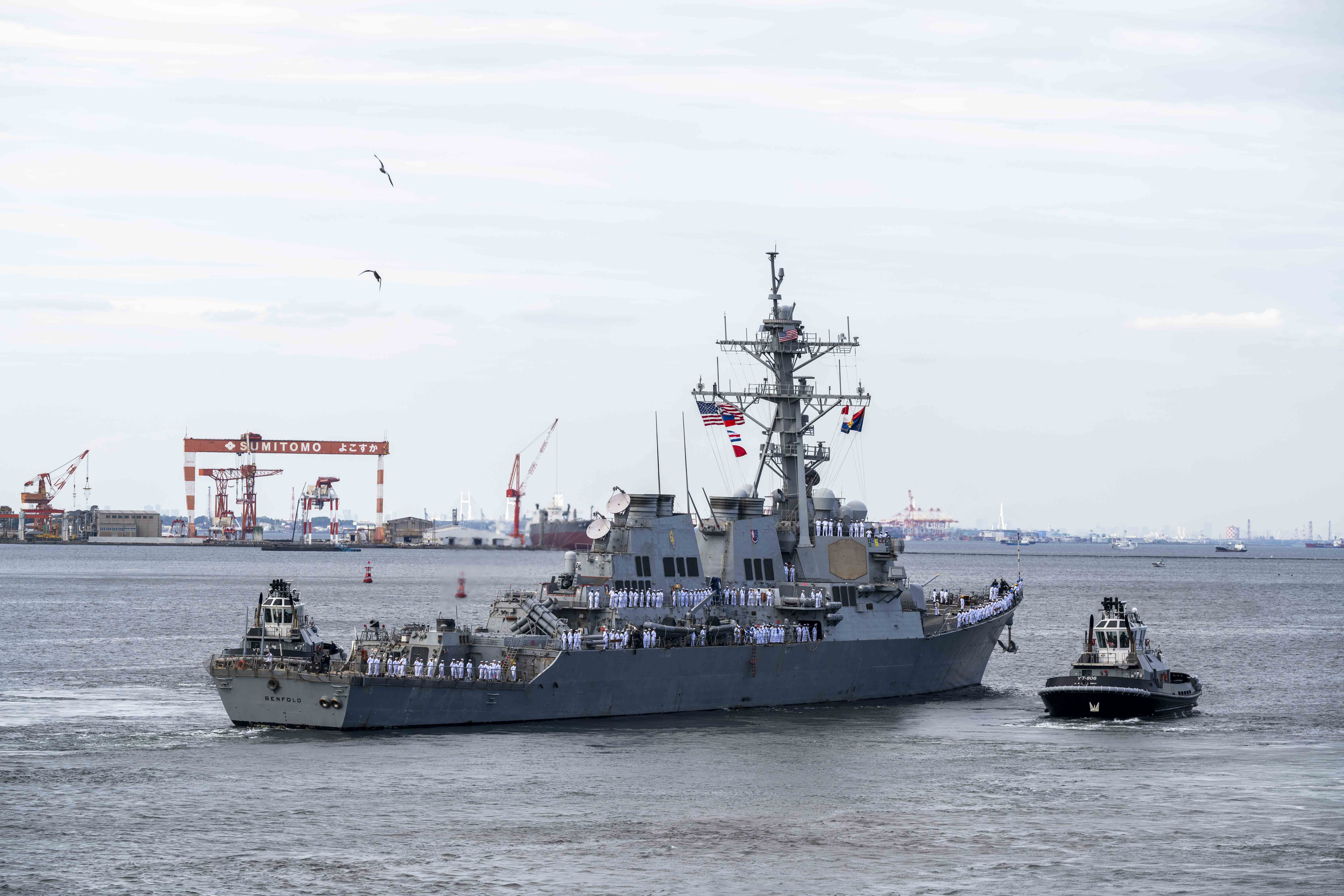USS Benfold departs U.S. 7th Fleet after 10 years of forward-deployed ...