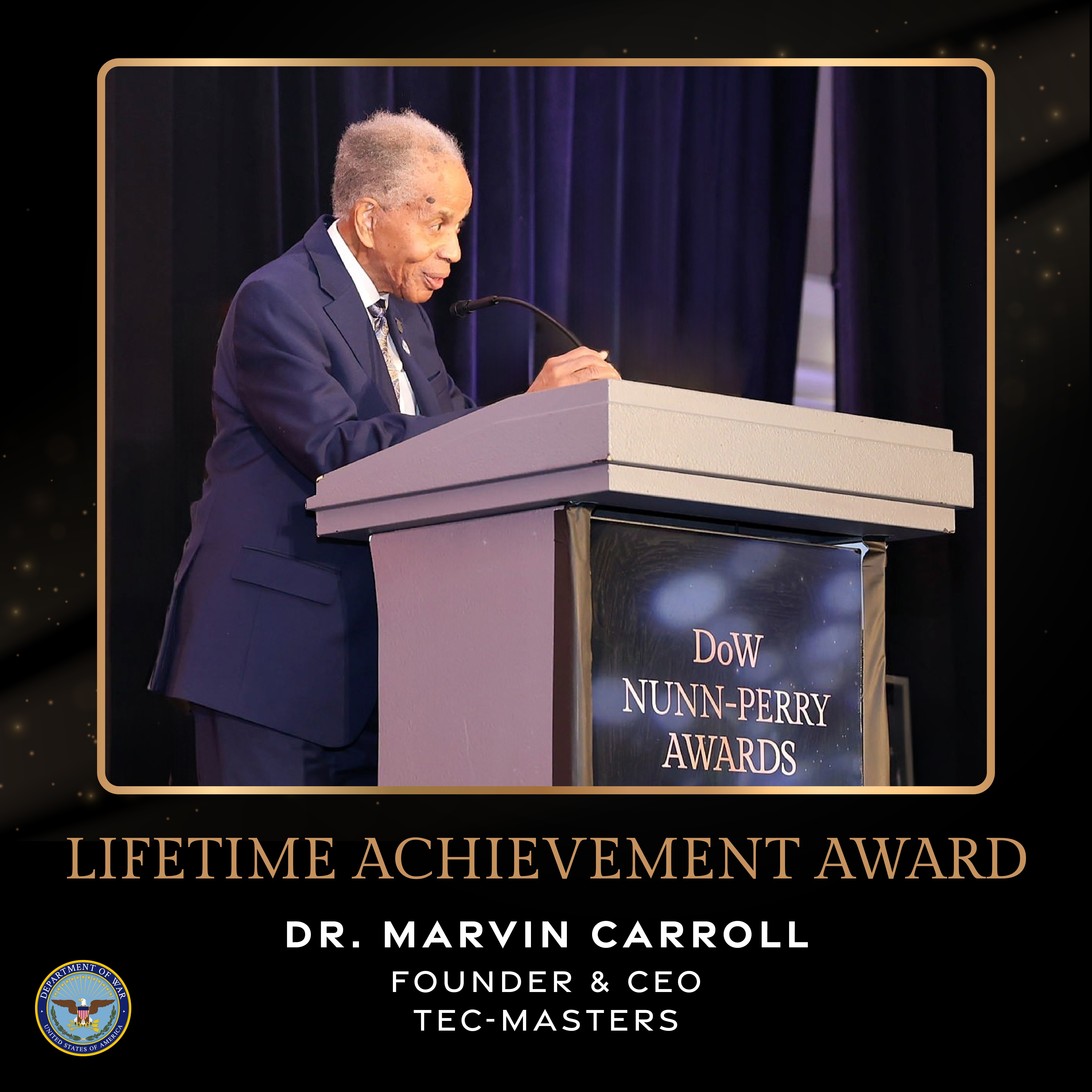 Dr. Marvin Carroll Receives Lifetime Achievement Award from MPP Program ...
