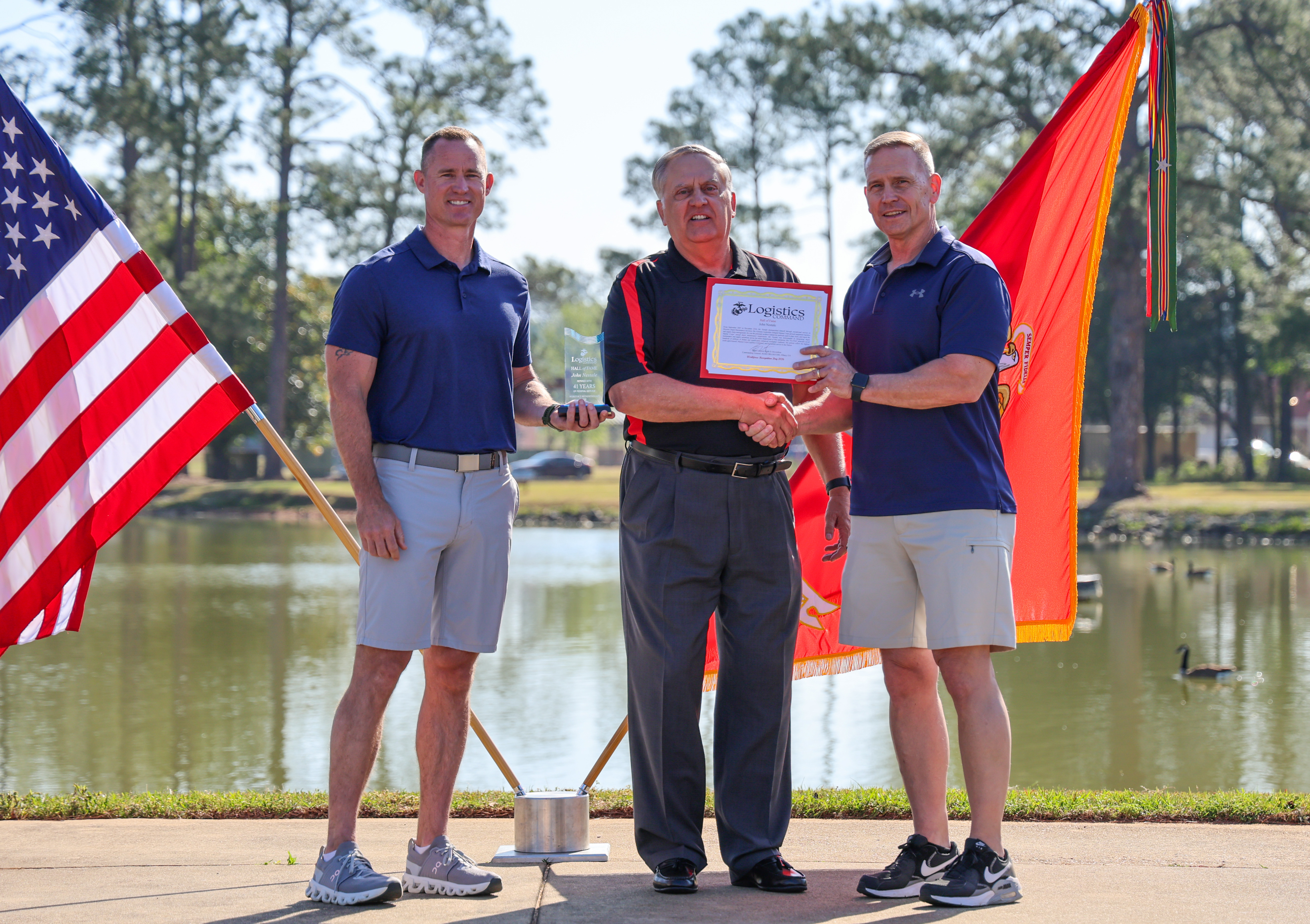 Mr. John R. Nestale Inducted into the Marine Corps Logistics Command ...