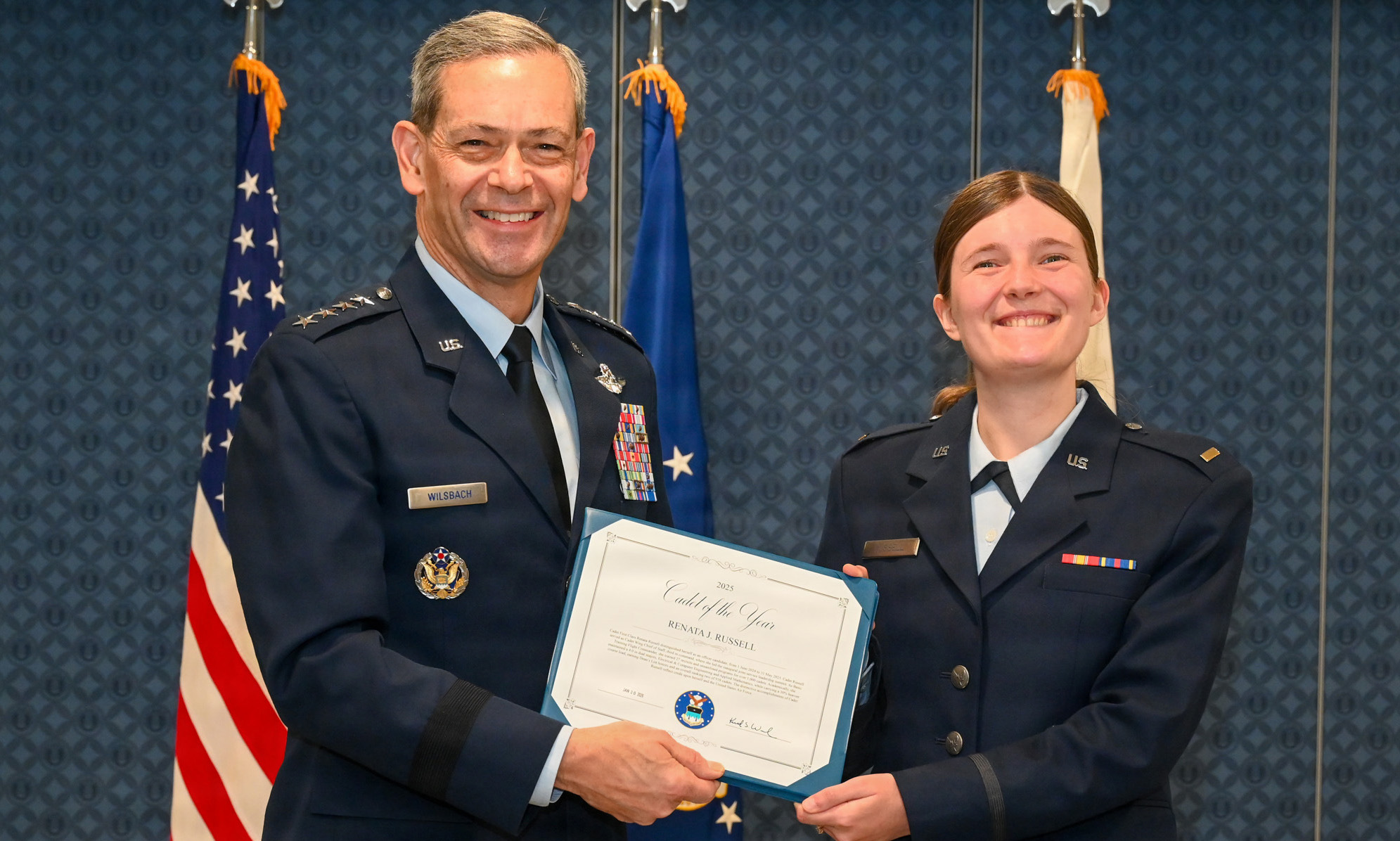 USAFA graduate named Cadet of the Year > Air Force > Article Display