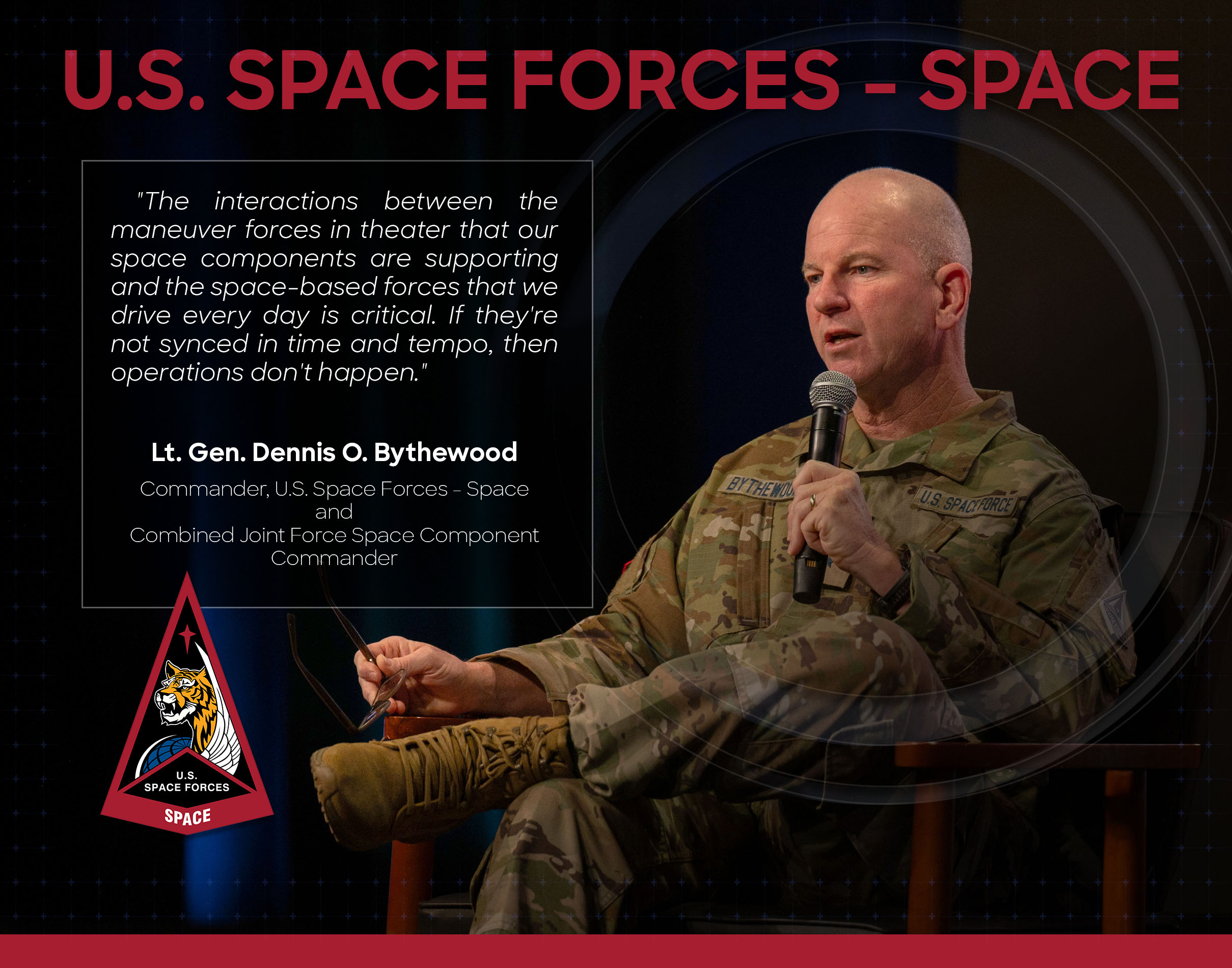 Bythewood highlights space superiority, integration at Spacepower 2025 ...