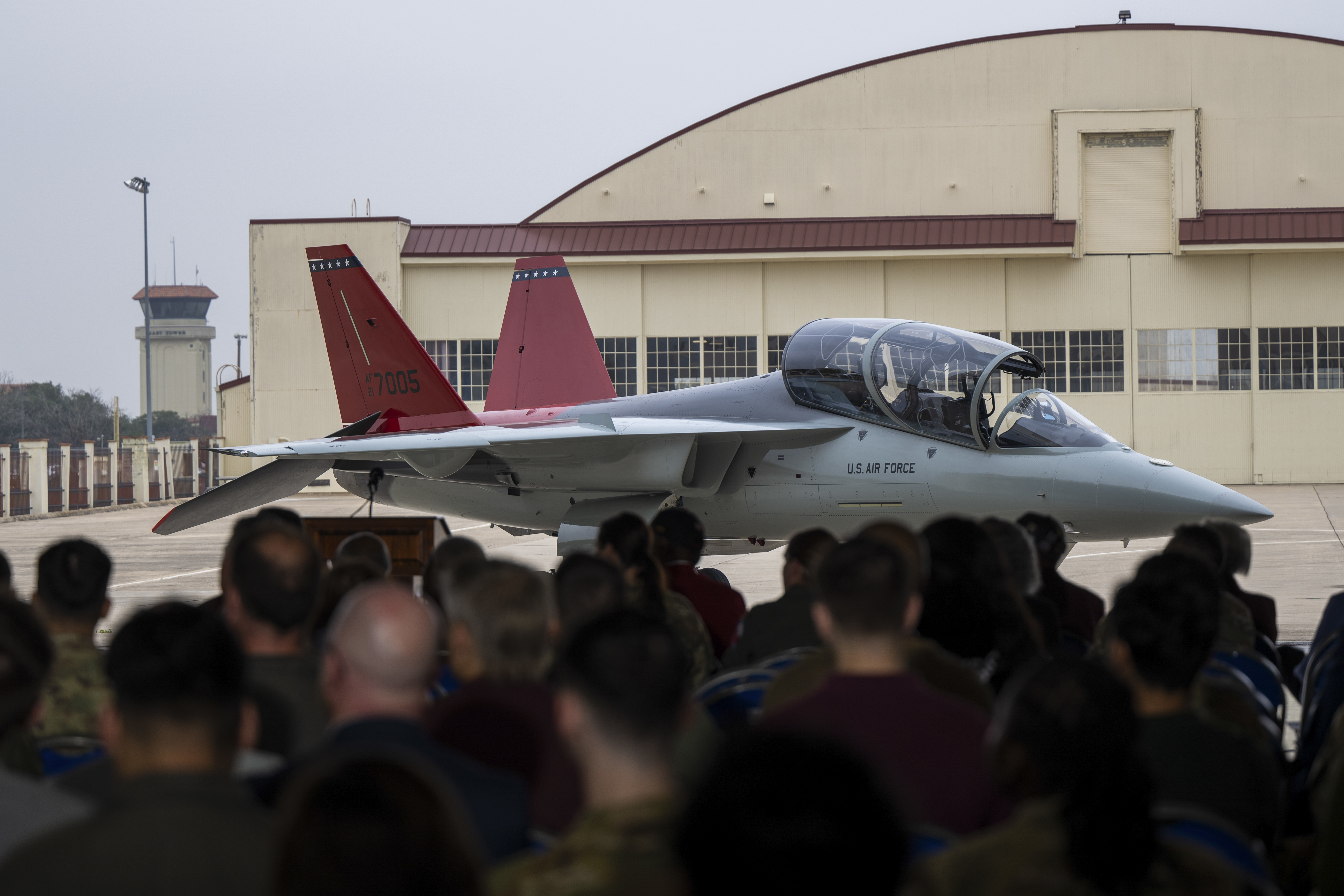 AETC holds T-7A Red Hawk official arrival ceremony, marking new era in ...