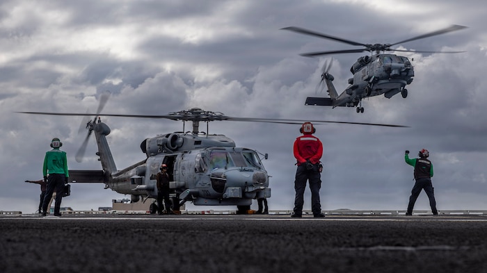 Abraham Lincoln conducts routine flight operations