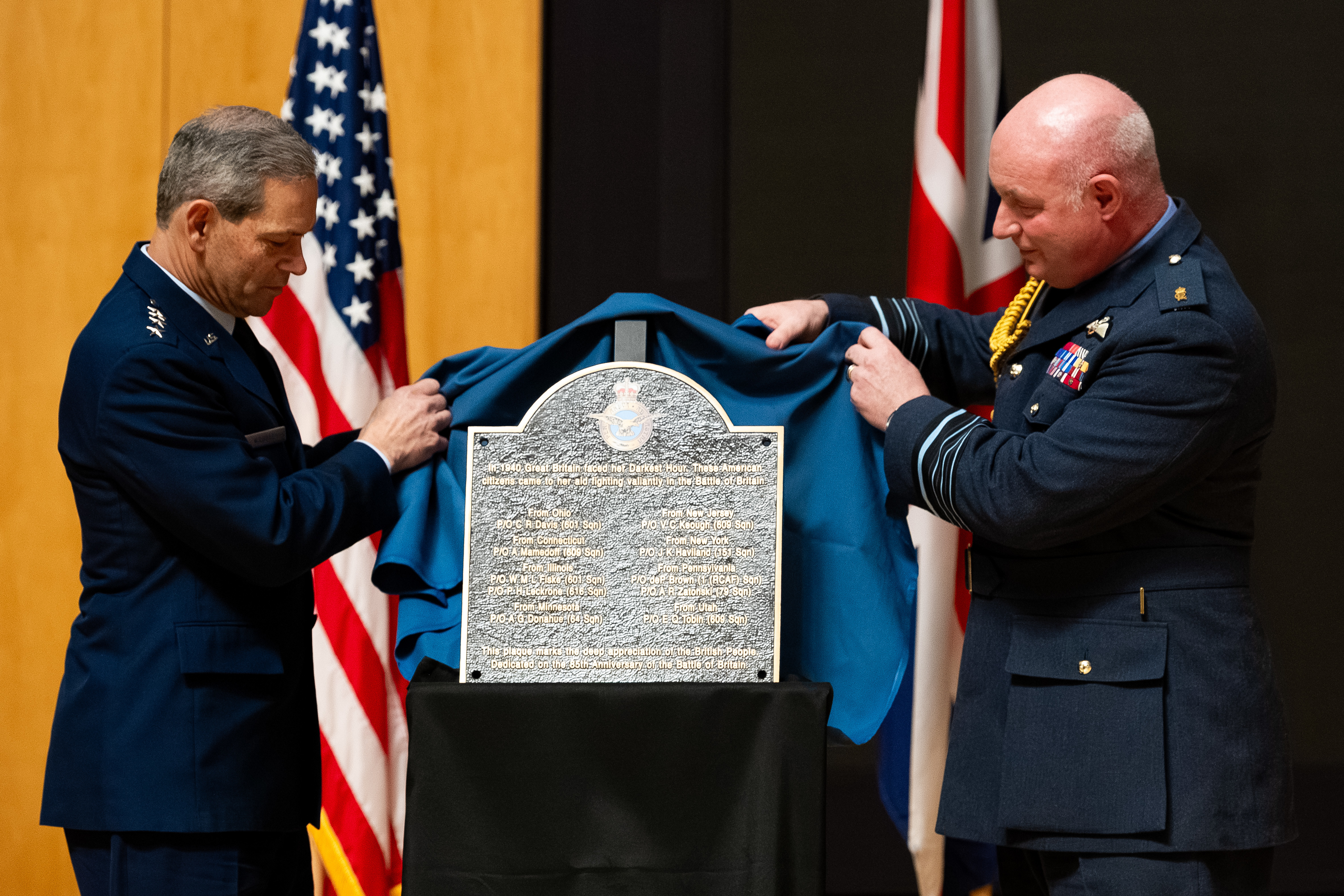 Battle of Britain plaque at USAFA Honors Heritage > 505th Command and ...