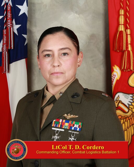 Lieutenant Colonel Tamara D. Cordero > 1st Marine Logistics Group ...